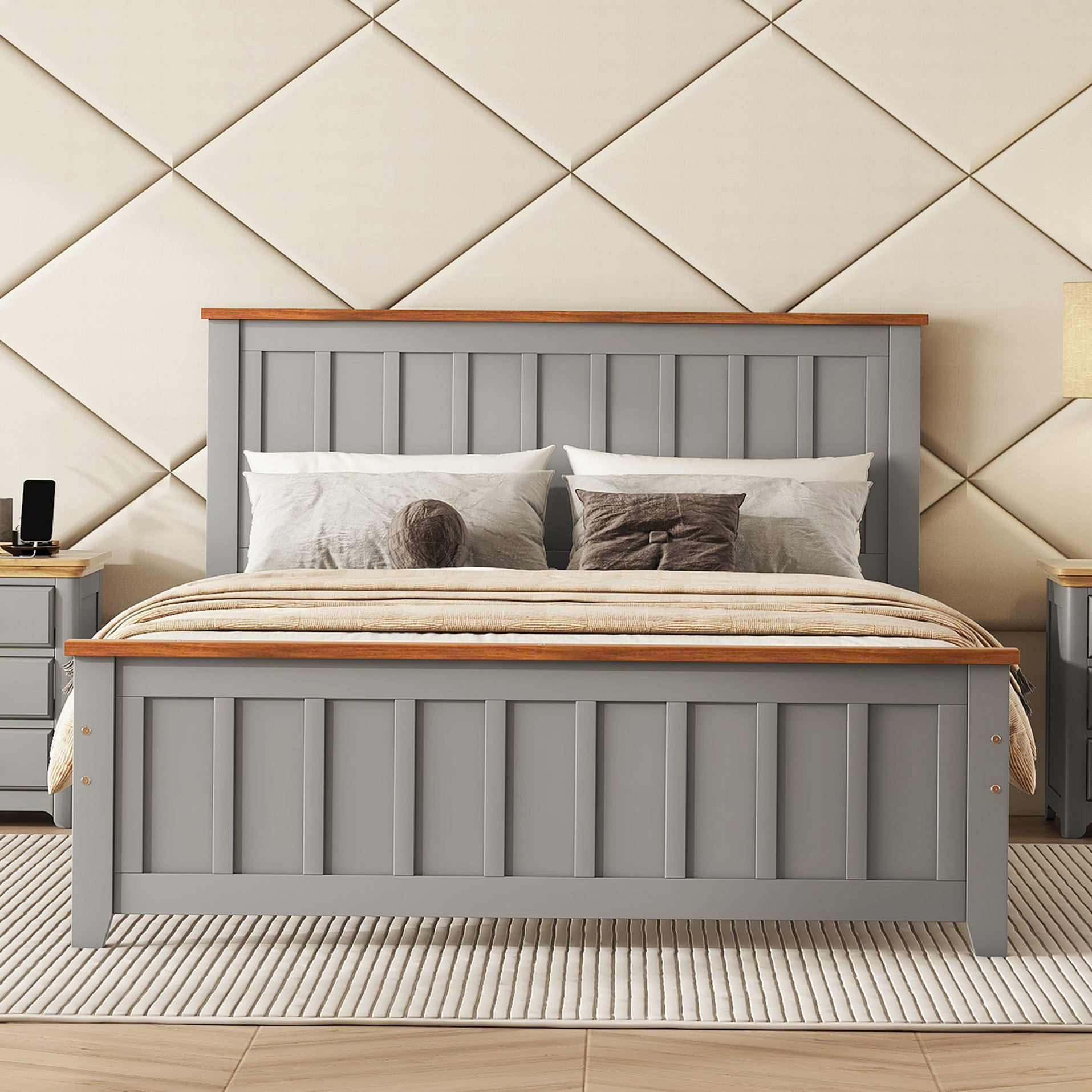 Winston Porter Stergis Wood Platform Storage Bed | Wayfair