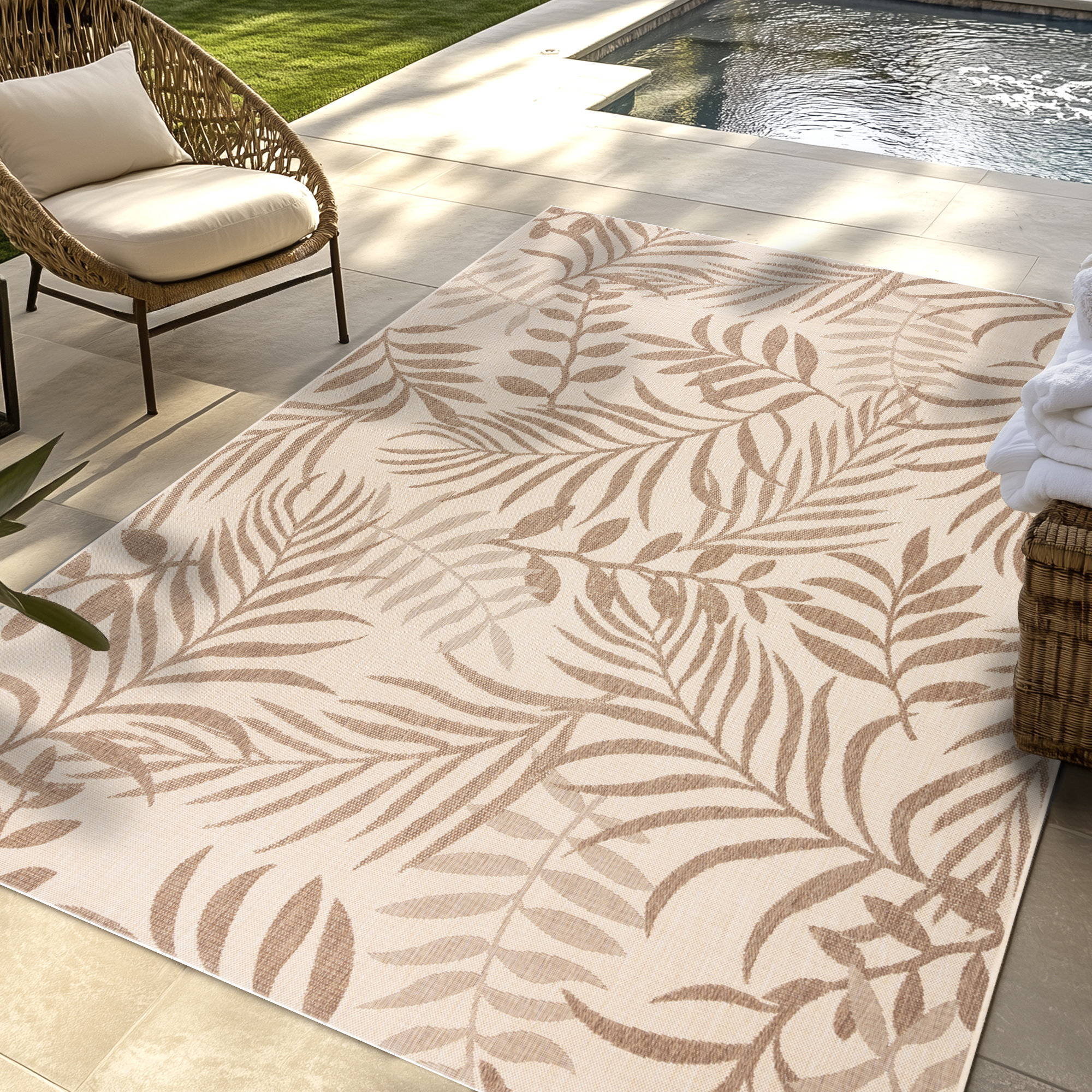 Lark Manor™ Solterra Ange Sand Beige Tan Cream Casual Bold Botanical ...