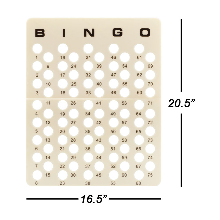 GSE Games & Sports Expert Large Bingo Game Set with Bingo Cage, 1.5 ...