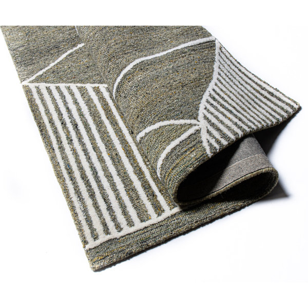 Wrought Studio Nelvia 100% Wool Area Rug | Wayfair