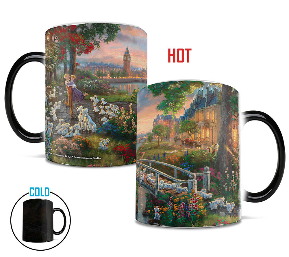 Morphing Mugs Thomas Kinkade Disney's 101 Dalmatians Morphing Mugs Heat-Changing Drinkware ...