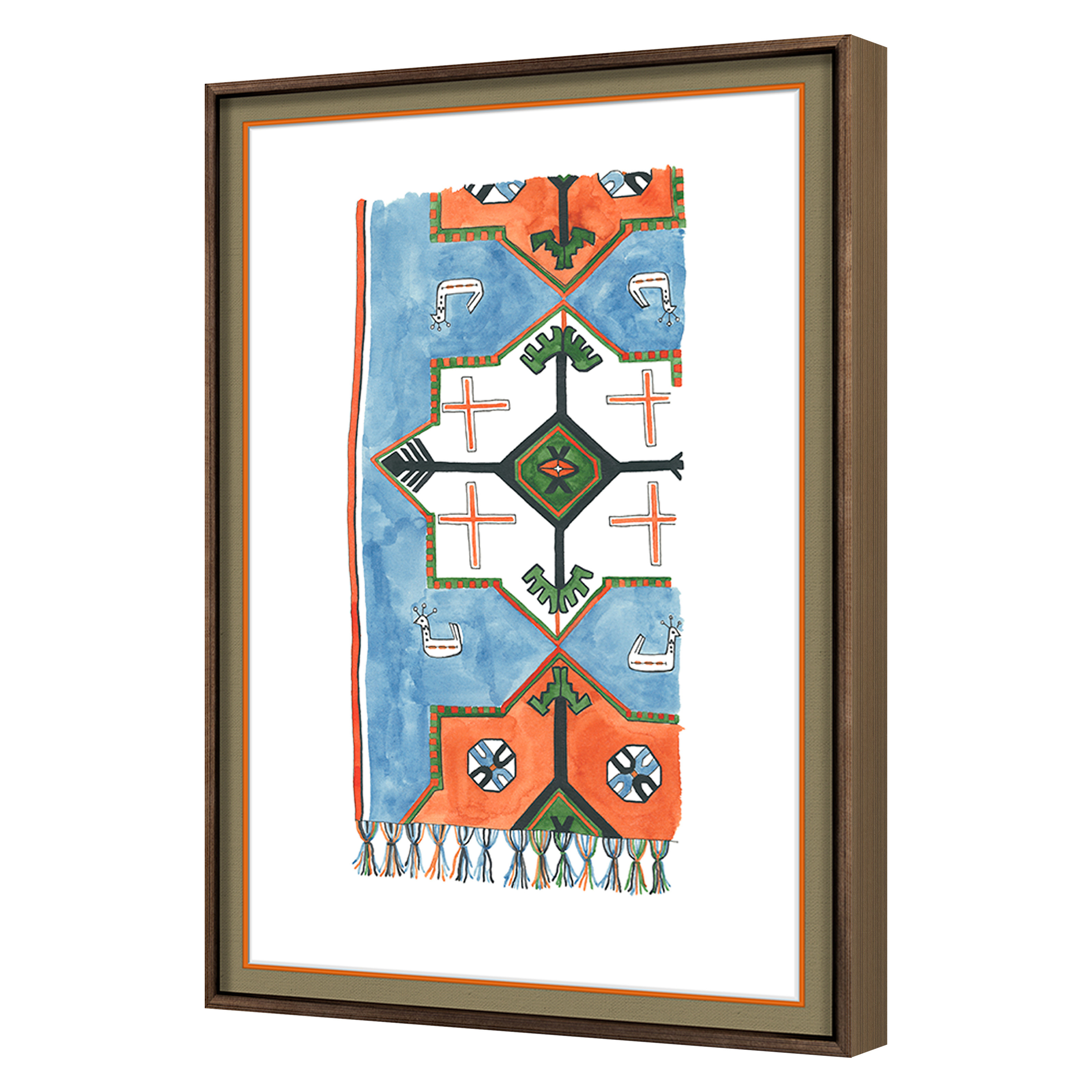Grand Image Home Patterned Rug 4 by Marie Lawyer - Single Picture Frame ...