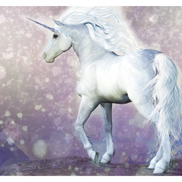 Art for the Home Happy Larry Magical Unicorn Multicolour Mural ...