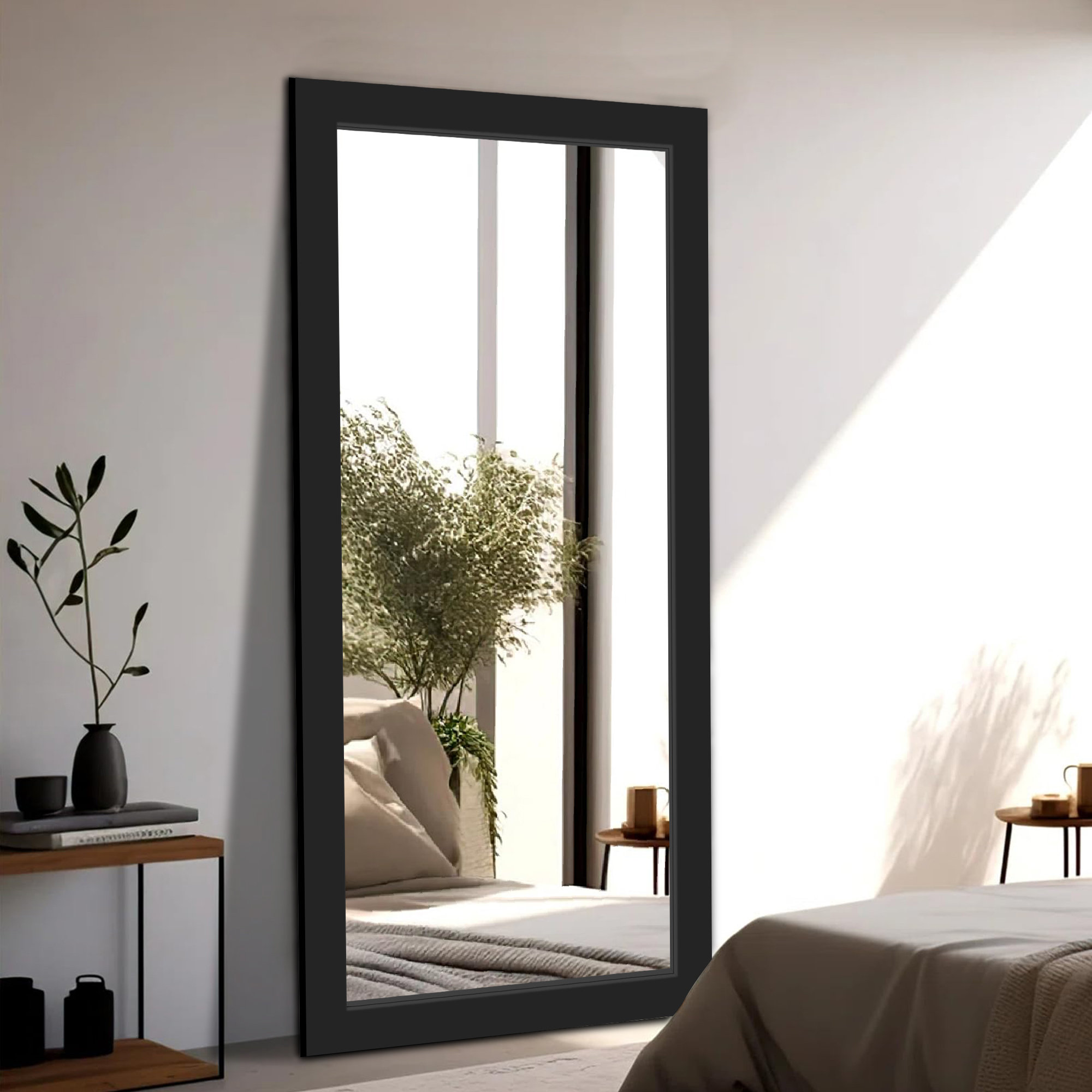 Ebern Designs Wood Rectangle Mirror & Reviews | Wayfair