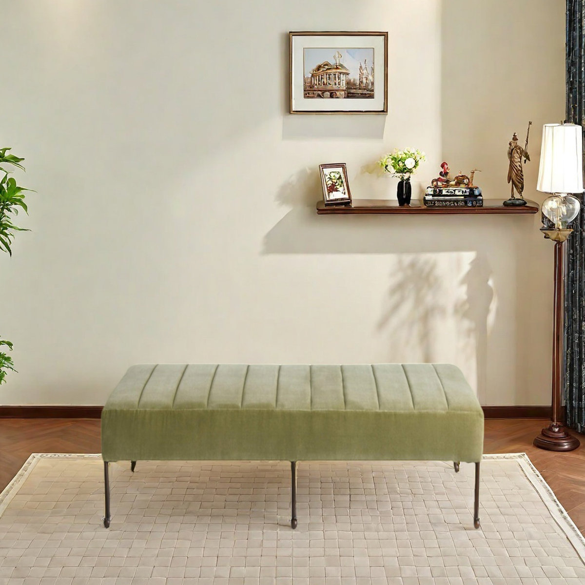 Hokku Designs Bench walk-in closet and shoe change upon entering | Wayfair