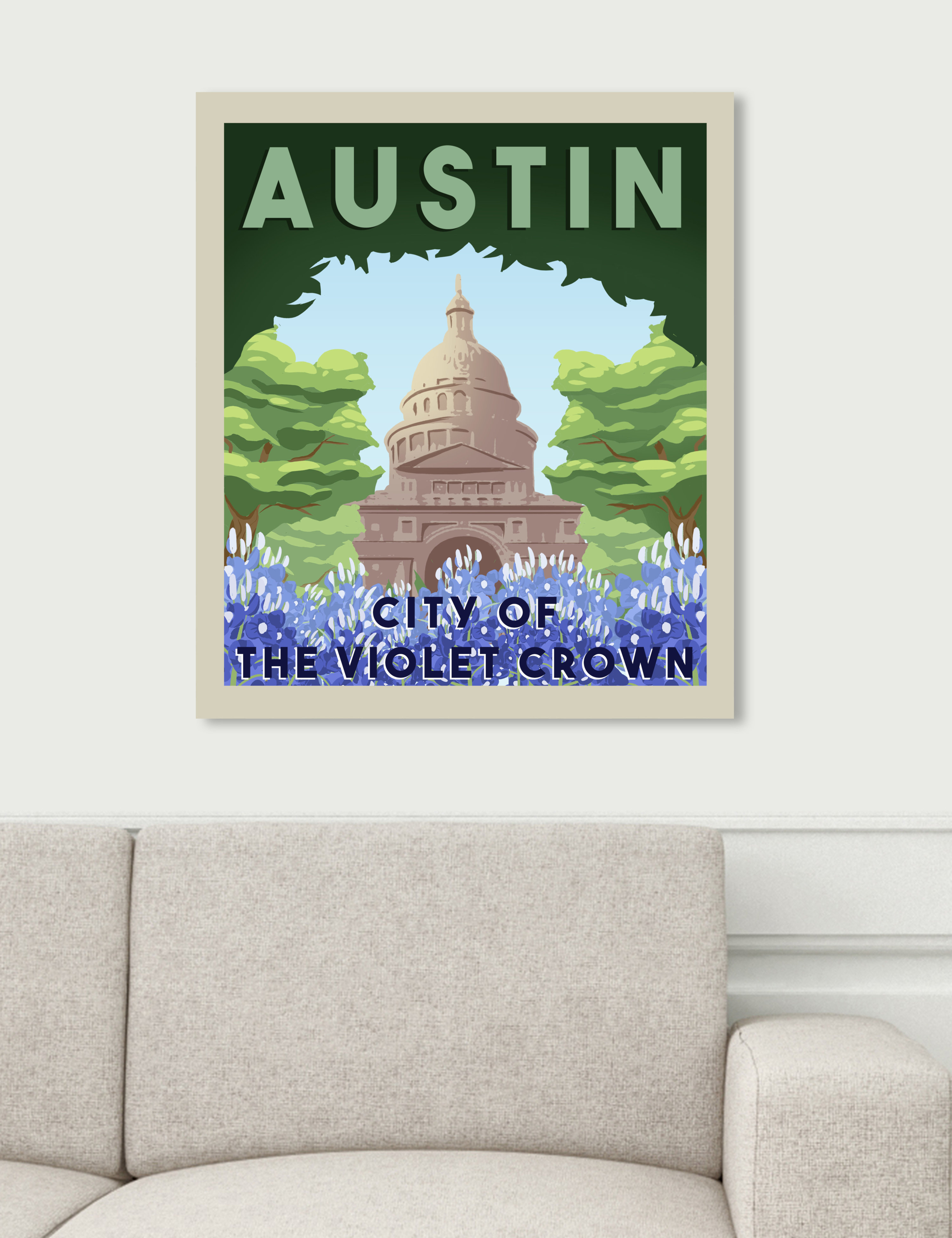 Ebern Designs 'Austin Postcard' Graphic Art Print | Wayfair