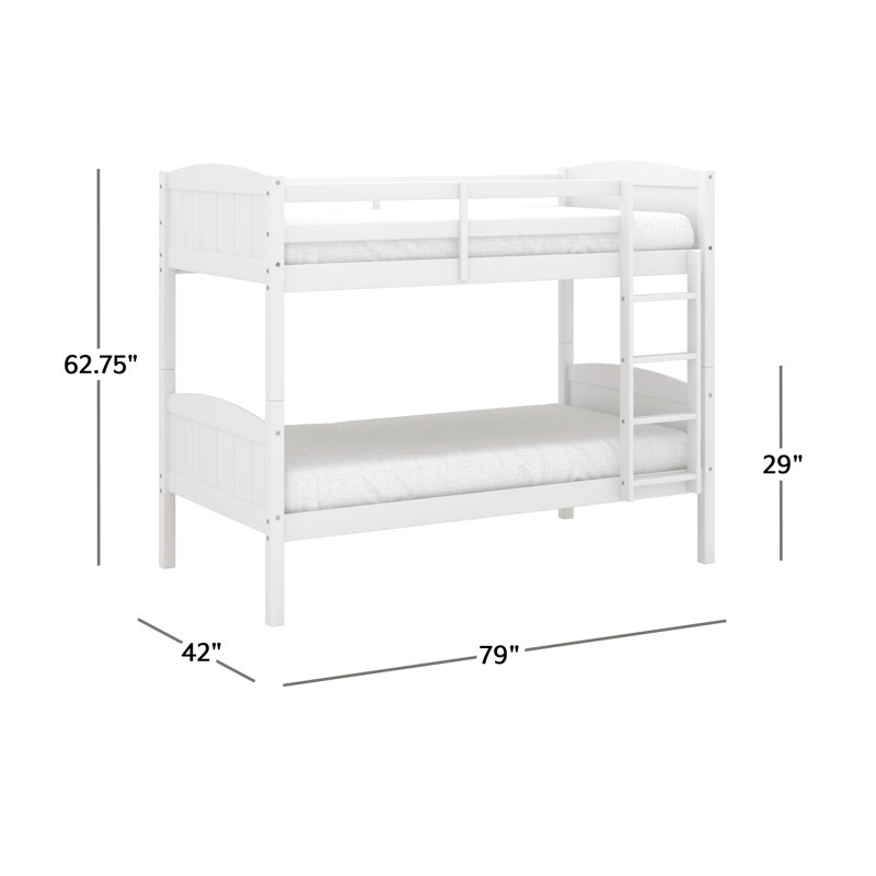 Viv + Rae Kogan Kids Twin Over Twin Bunk Bed & Reviews | Wayfair