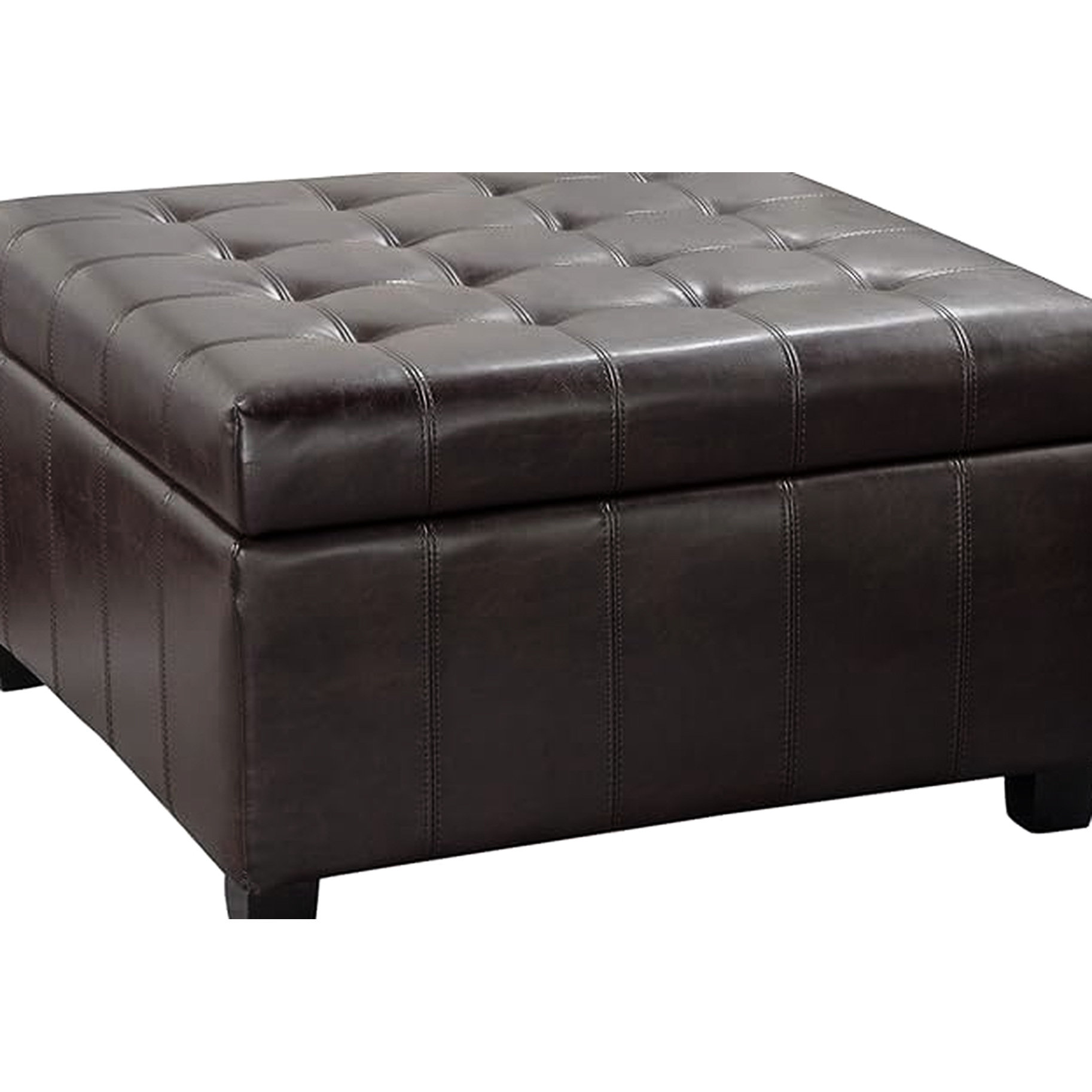 SnugglySolace Modern Brown Pu With Functional Storage Facility 31"W X ...