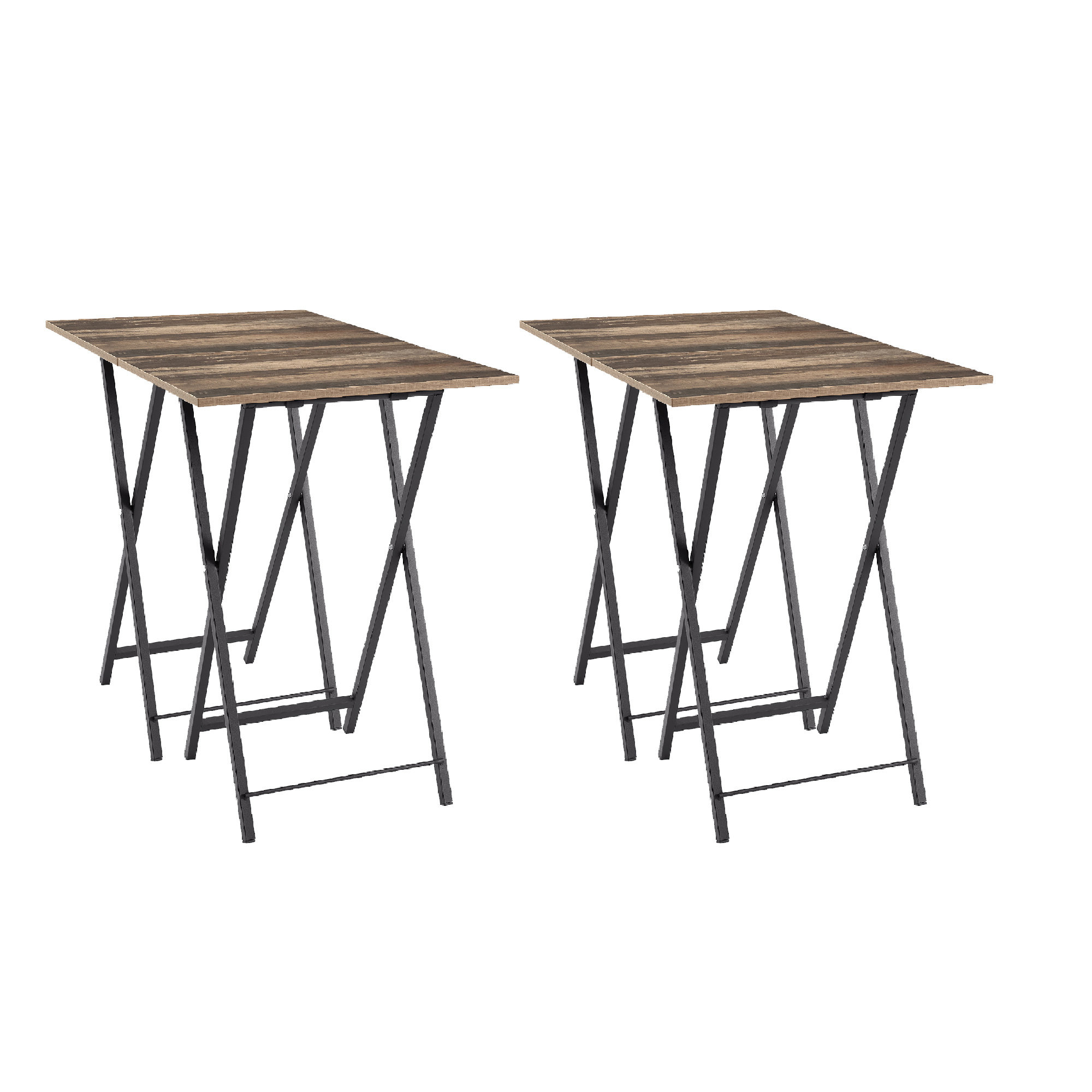 17 Stories Folding End Table Set Of 4 For Small Space - Wayfair Canada