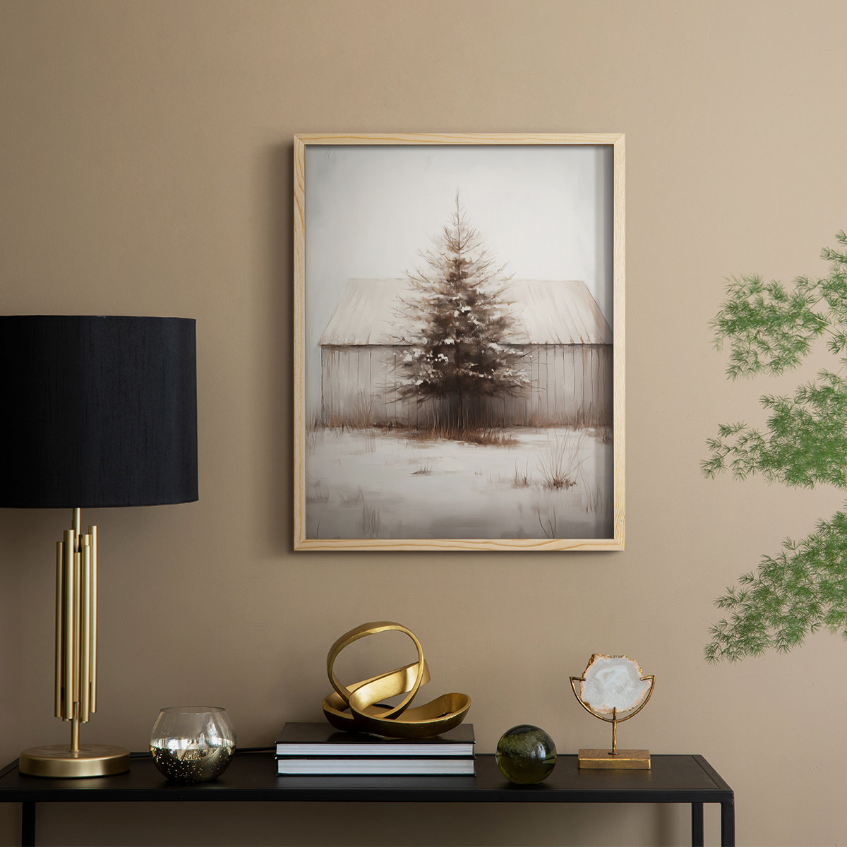 Lark Manor™ Christmas Holiday Art -Series 2-CDV Framed Print - Solid ...
