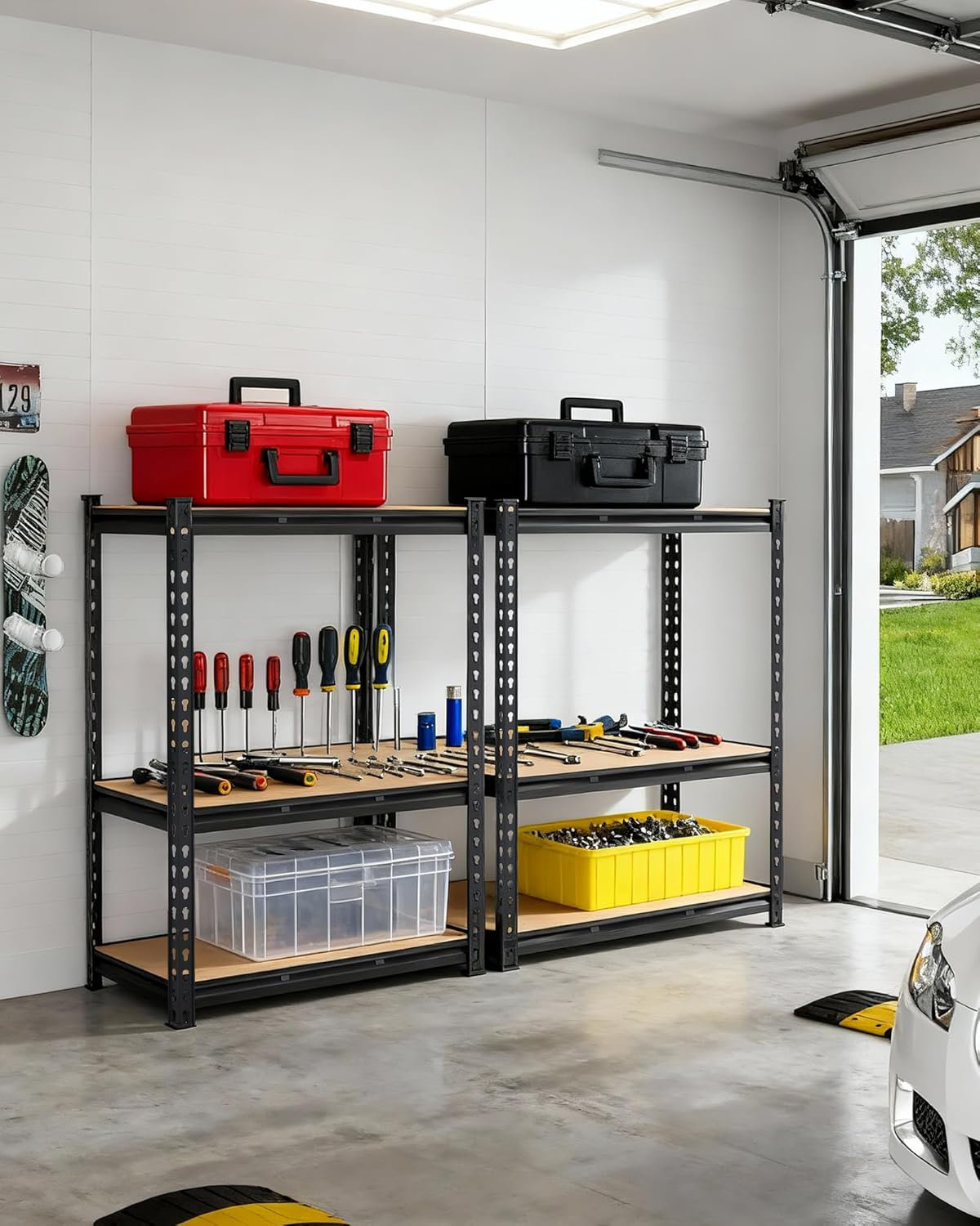 Rebrilliant Heavy Duty Garage Shelving Units,3-Tier Adjustable Storage ...