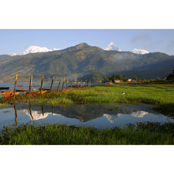 Alpen Home Reflection Of Pokhara by Molloykeith - Wrapped Canvas Art ...