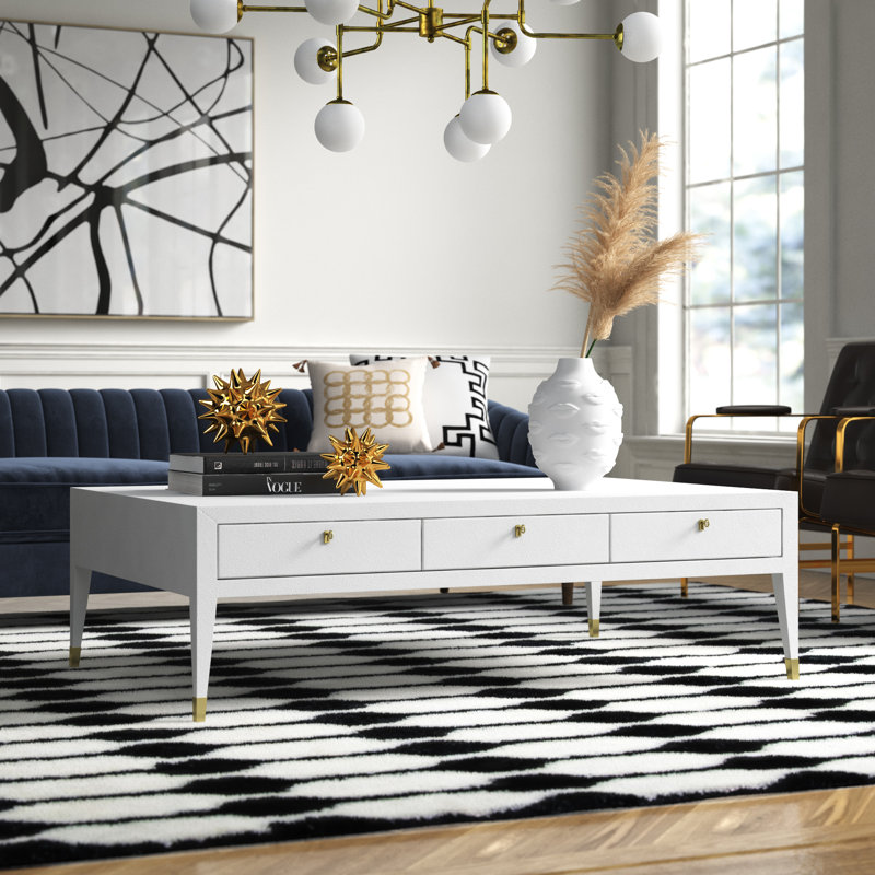 Century Monarch Solid Wood Coffee Table with Storage | Perigold