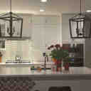 Gracie Oaks Archita 4-Light Matte Black Pendant With Faux Wood Accent ...