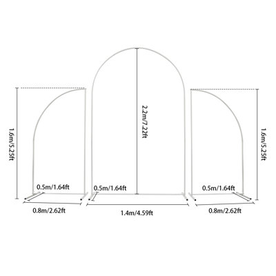 DENFER Wedding Background Decoration Stands with Cover | Wayfair