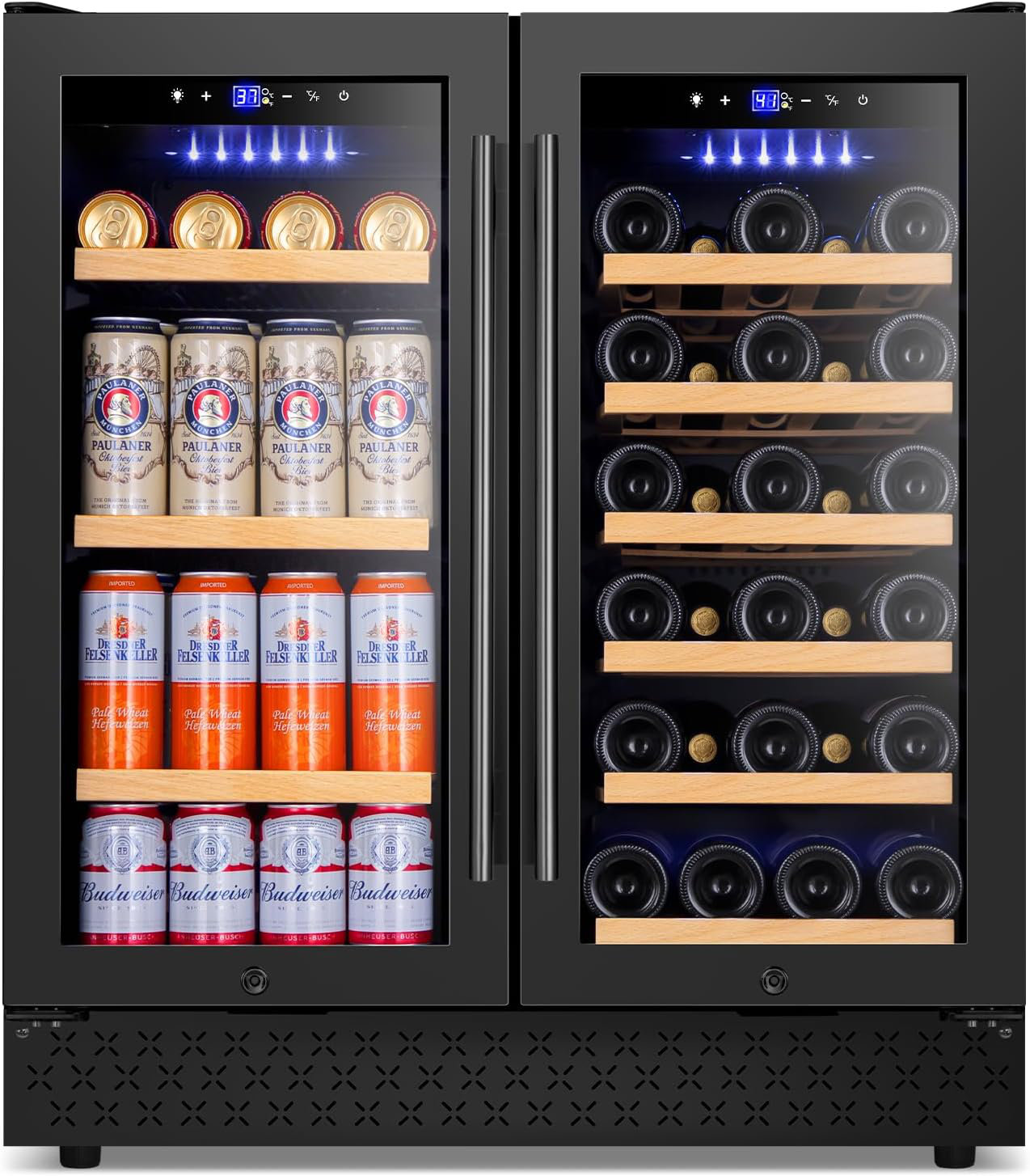 ATC CABINETS 30 Inch Wine and Beverage Refrigerator, Dual Zone Wine ...