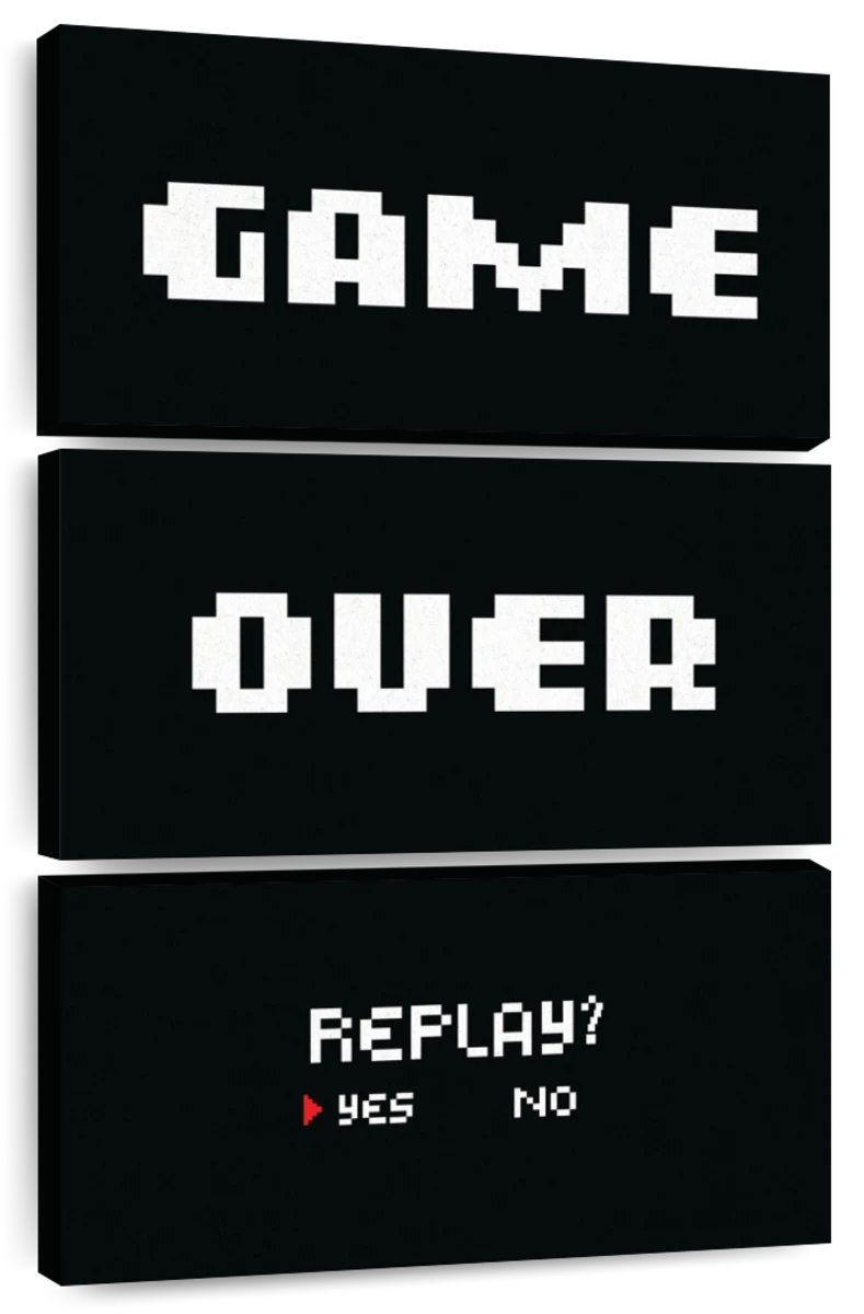 Trinx Kema Game Over Replay Wall Sign - Wayfair Canada