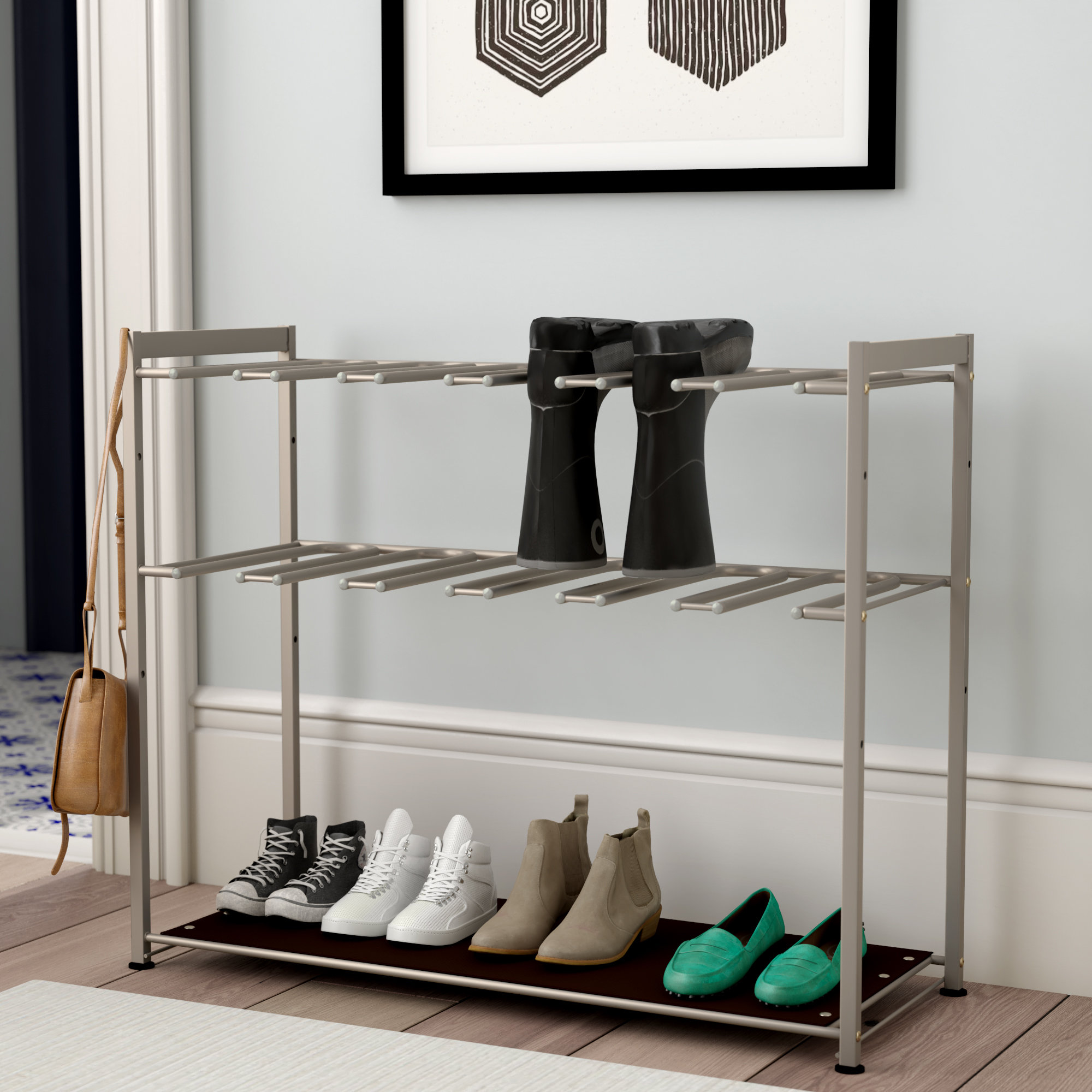 Rebrilliant 6 Pair Boot Rack & Reviews | Wayfair