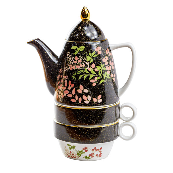 Coastline Imports Grace's Tea Ware 14.5oz. Floral Teapot | Wayfair