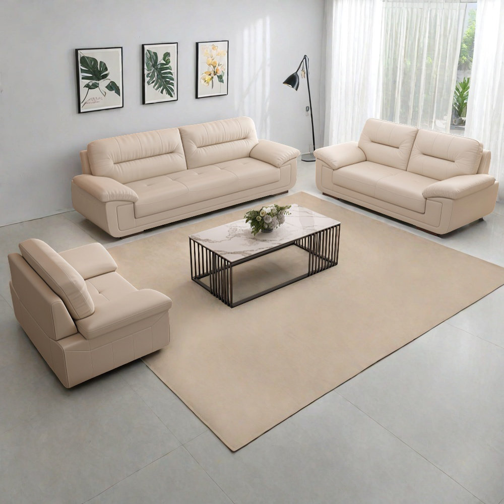 ANCOREY European minimalist sofa tea table combination | Wayfair