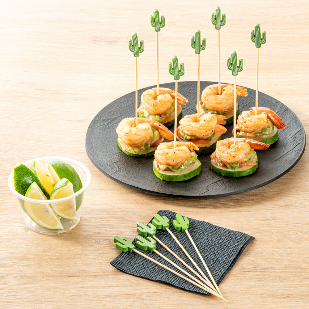 Restaurantware-4.7 Inch Bamboo Skewers, 100 Durable Decorative Skewers ...