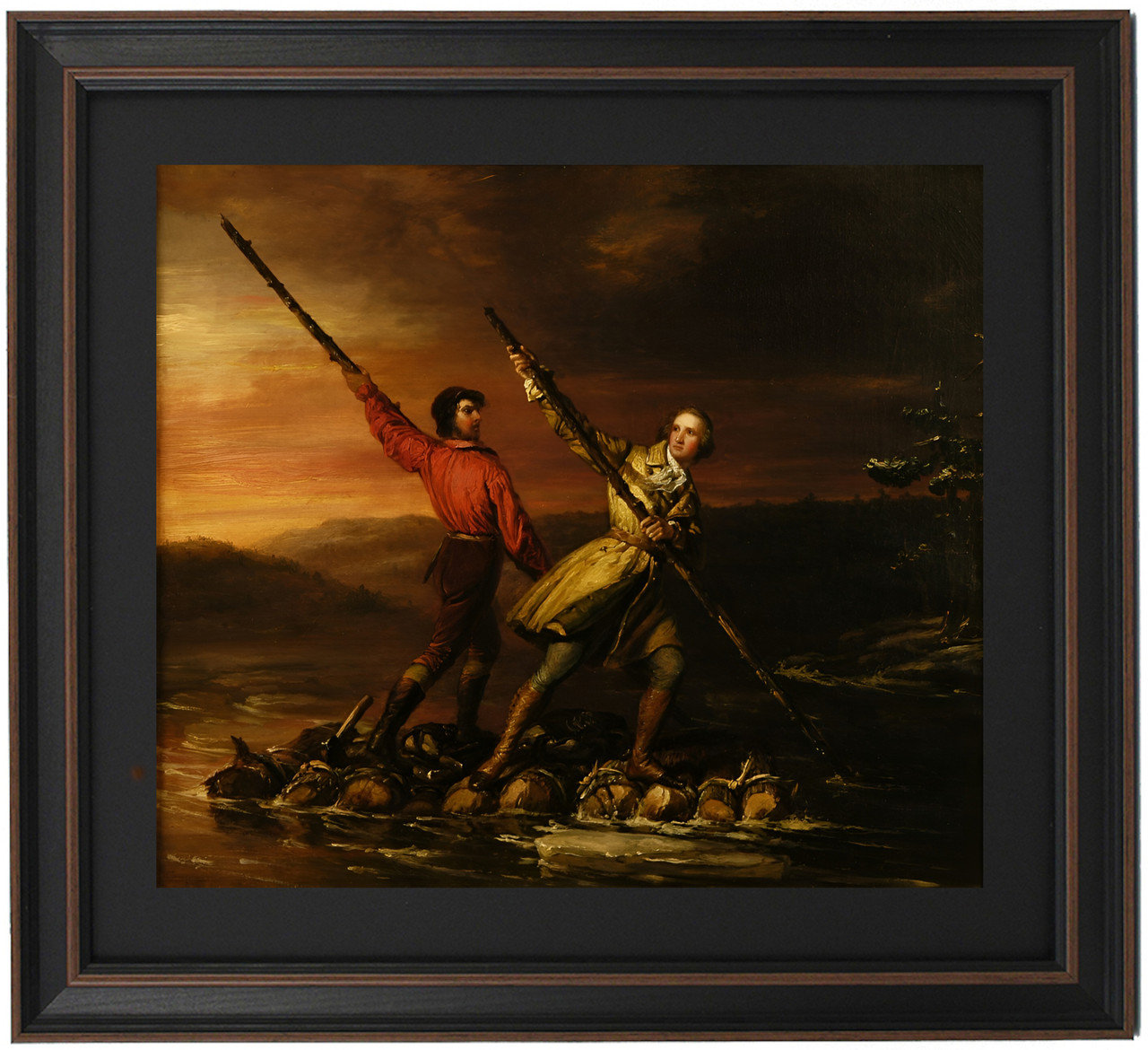 Canora Grey George Washington And Christopher Gist On The Allegheny By ...