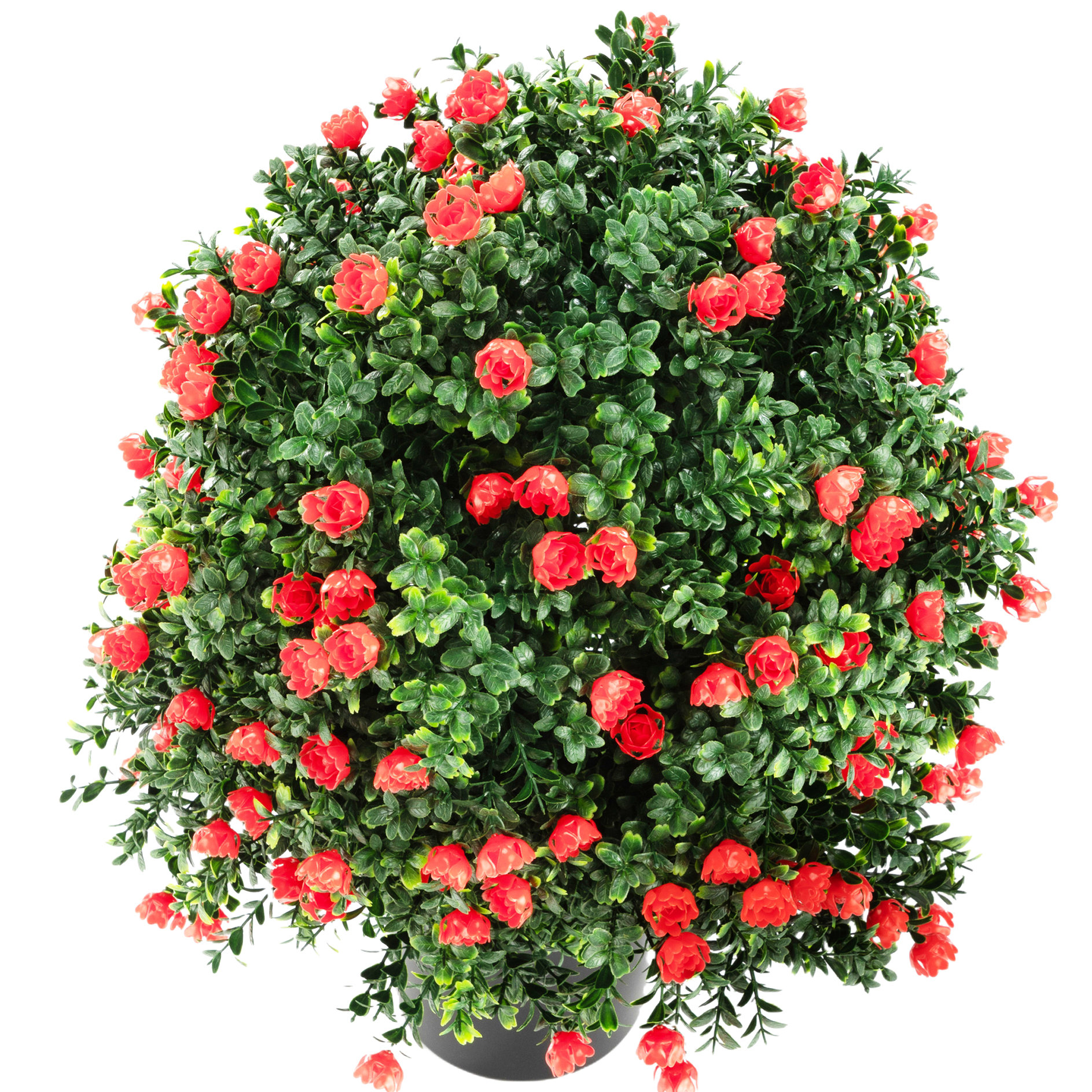 Red Barrel Studio® 2 22.21 - Inch Red Artificial Rose Trees, , Low ...