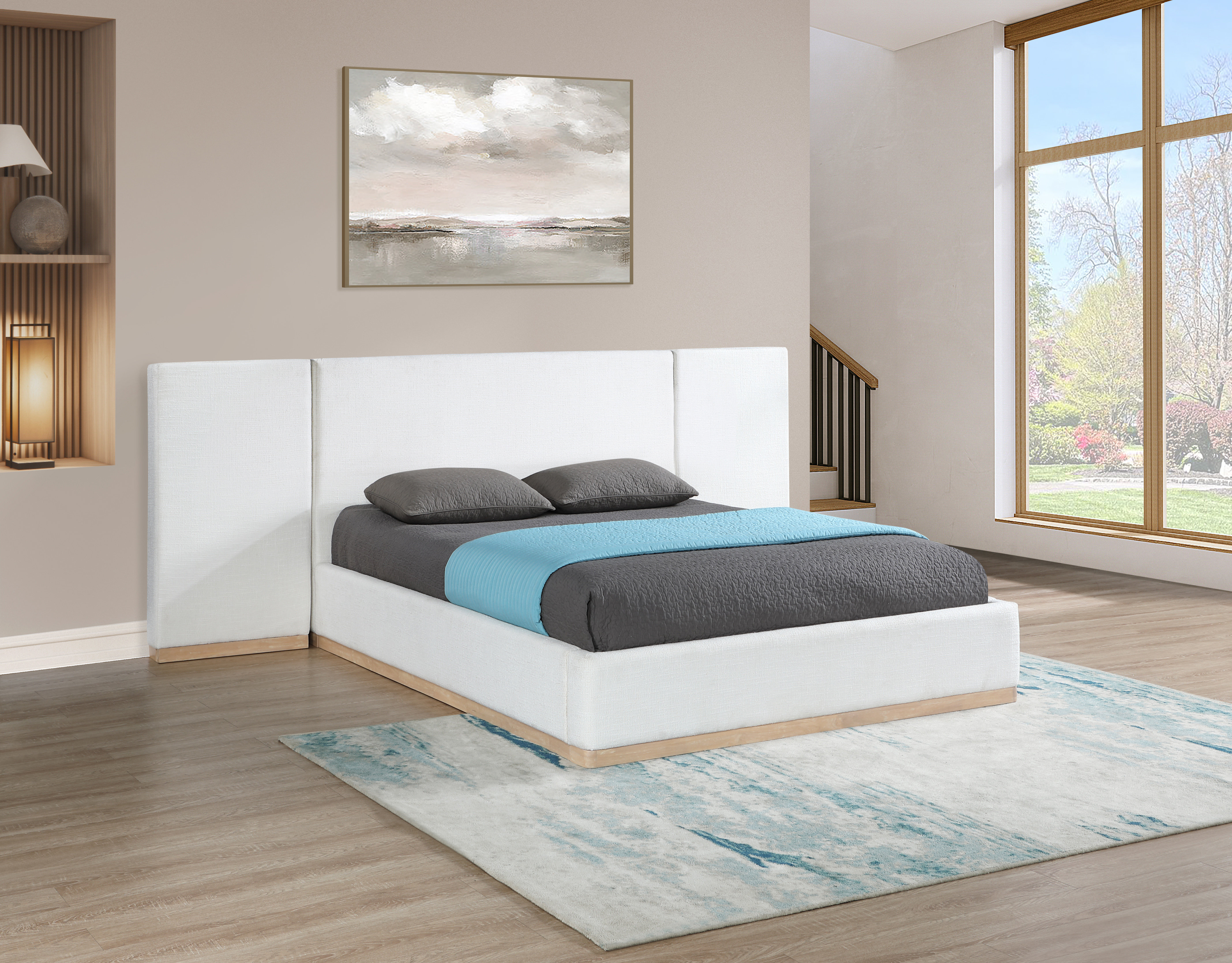 Ebern Designs Oprisan Linen Textured Fabric Bed - Wayfair Canada