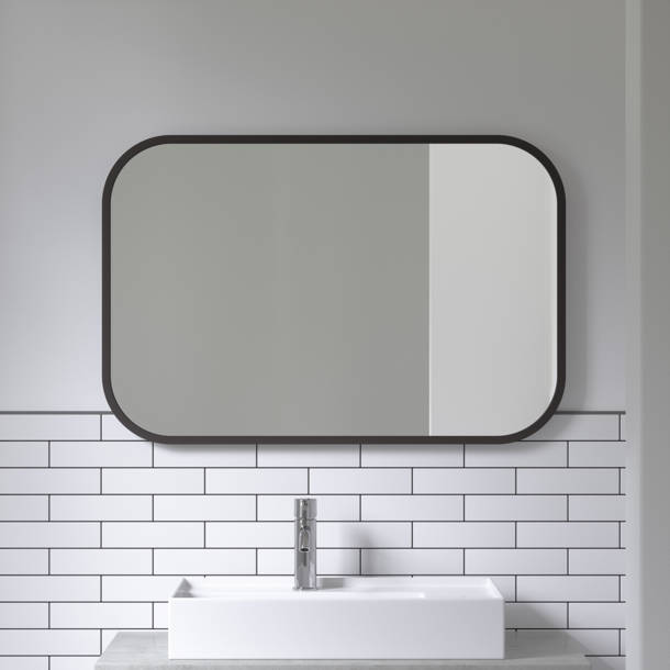 Umbra Hub Rectangle Rubber Mirror & Reviews | Wayfair