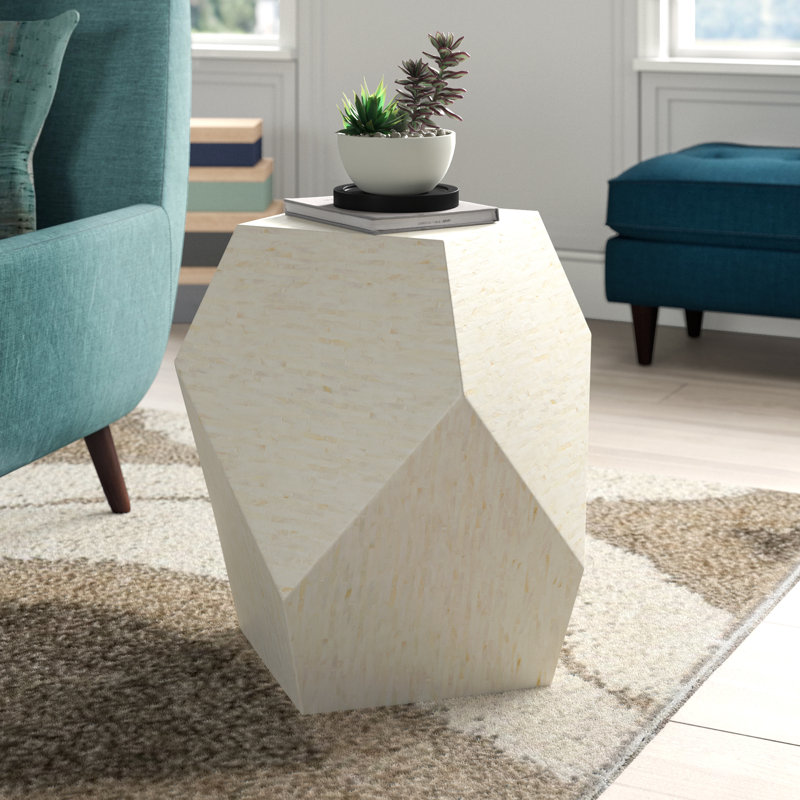 Ivy Bronx Abba Block End Table & Reviews | Wayfair