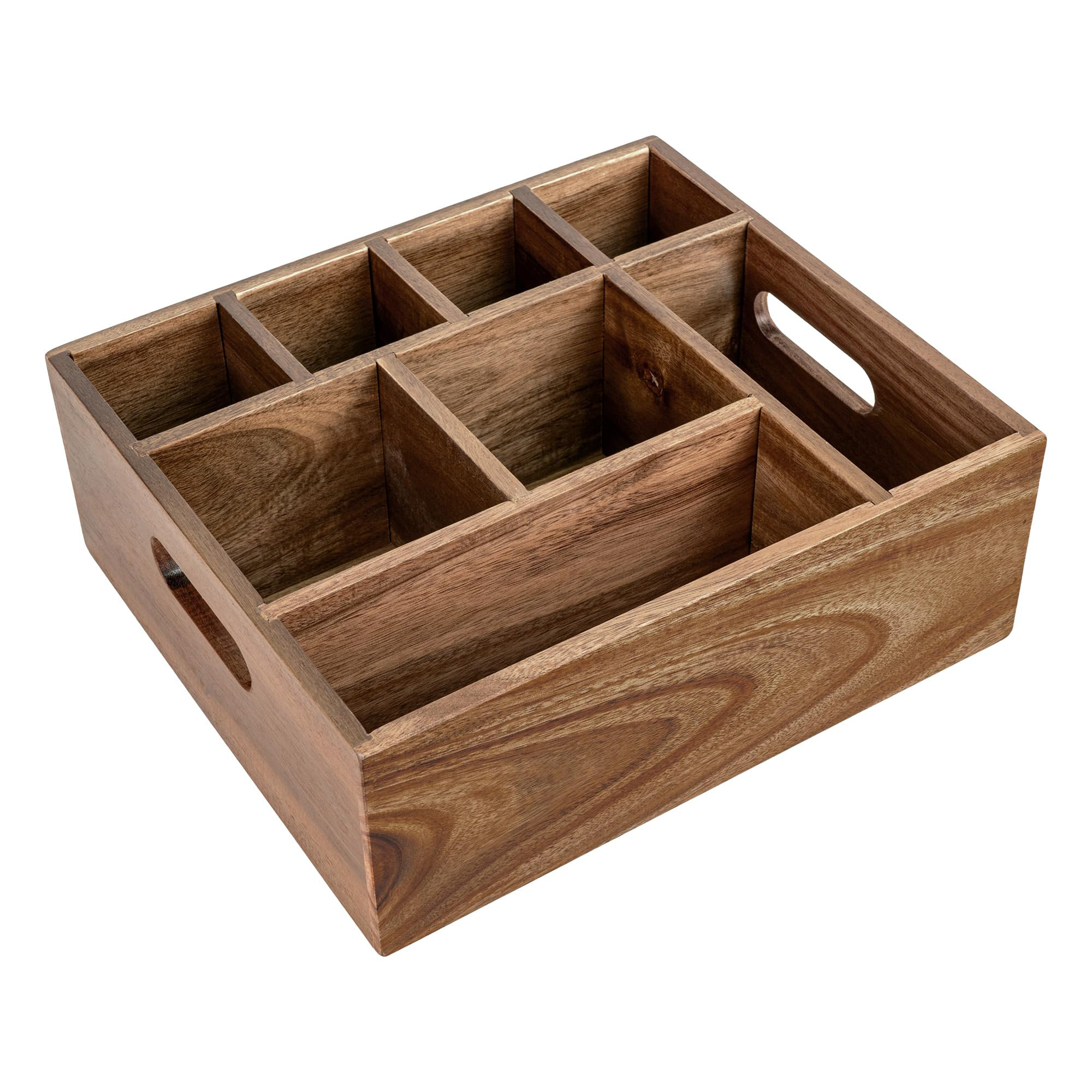 Hokku Designs Acacia Wood Cutlery Holder Storage Box - Wayfair Canada