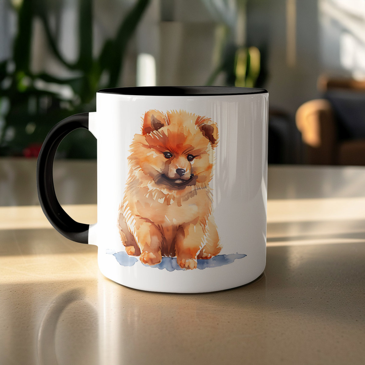 East Urban Home Set of 3 – Watercolor Dog Breeds Splash Art 11oz Coffee ...