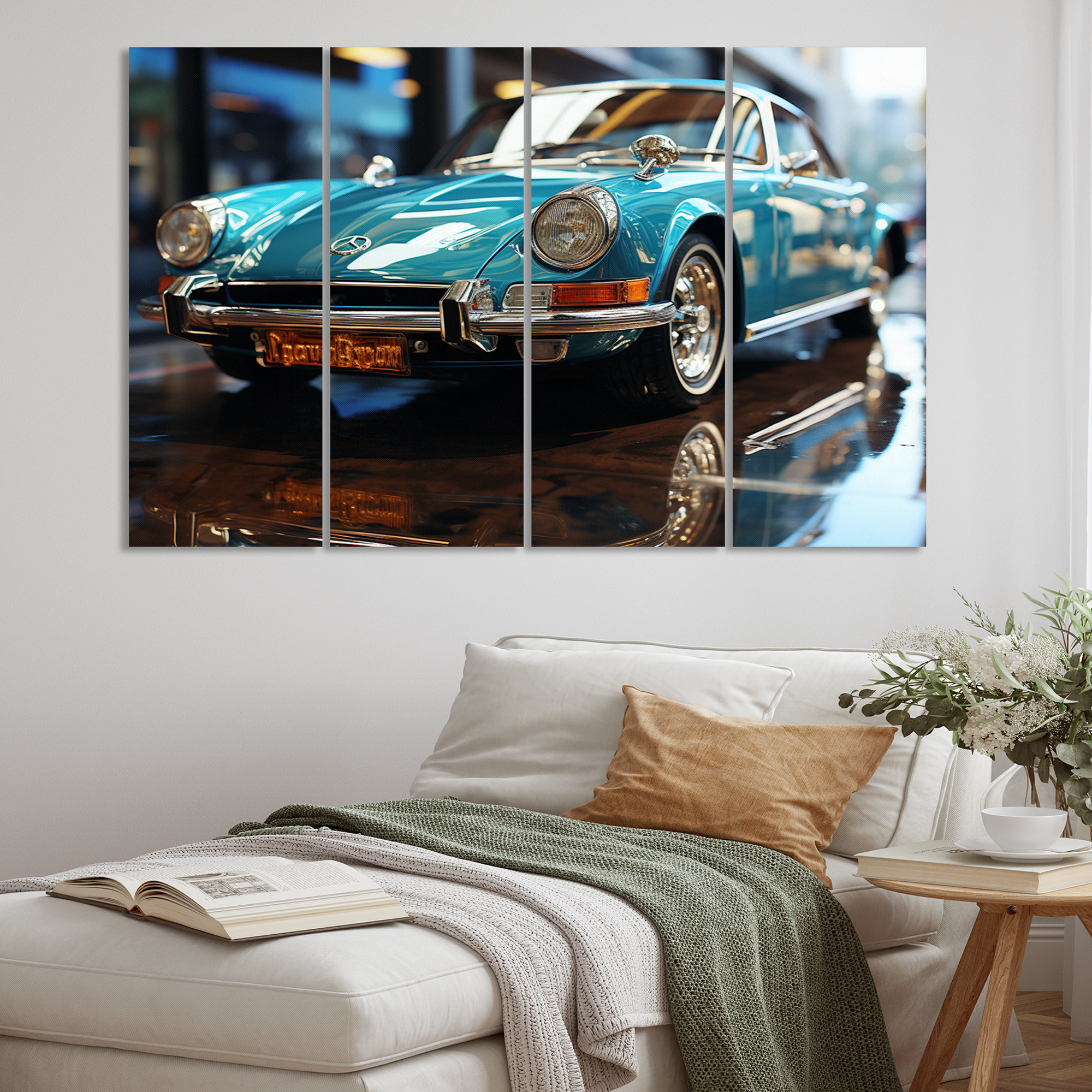 Latitude Run® " Sophisticated Stylish Glass Supercar II " 4 - Pieces ...