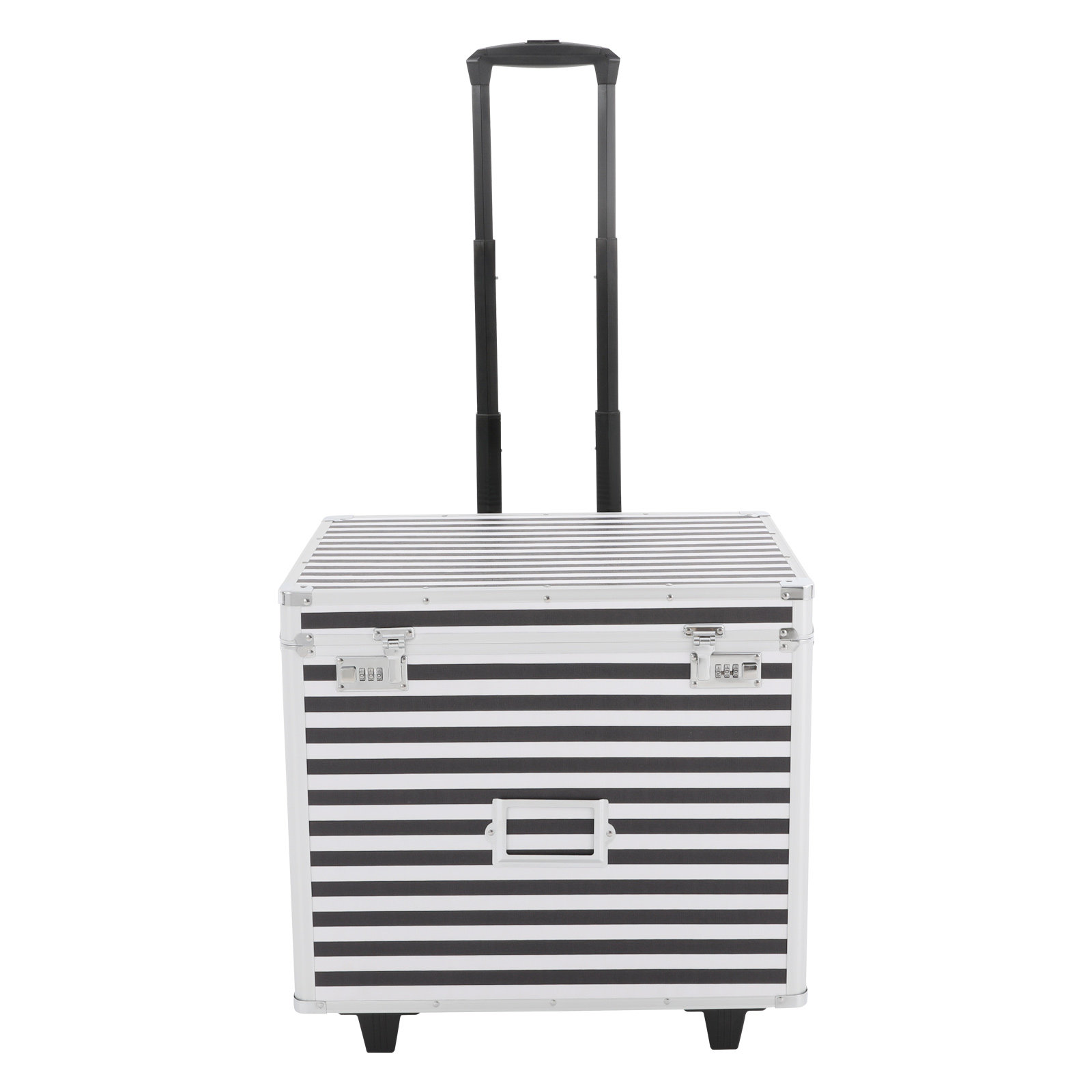 YYBUSHER Lockable File Storage Case With Telescopic Pole And 2 Wheels ...