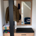 Wade Logan Hiorulf Hall Tree 119.8cm Wide with Bench and Shoe Storage ...
