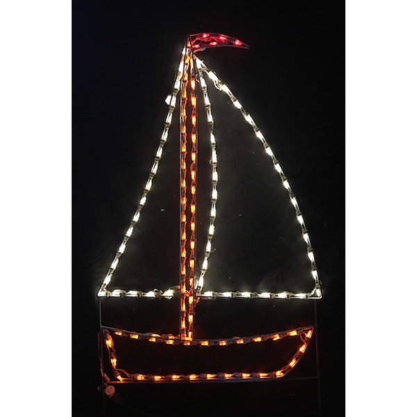 Lori's Lighted D'Lites Sailboat Nautical Lighted Display | Wayfair