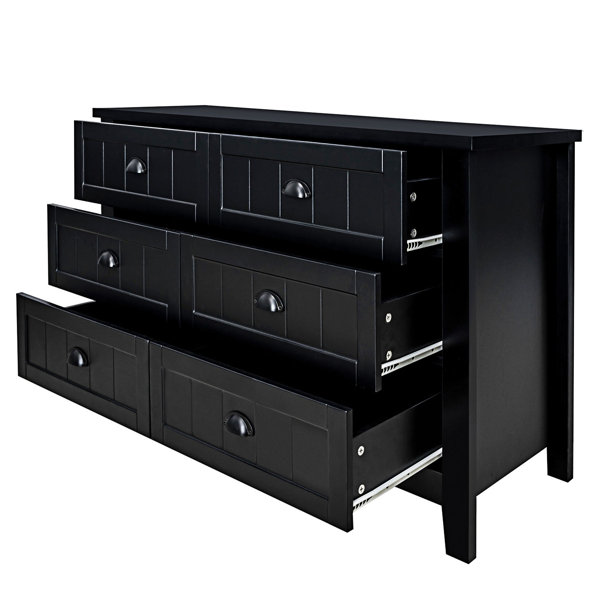 Lark Manor™ Drawer Dresser, Bar Cabinet Side Cabinet, 6 Drawers Buffet ...