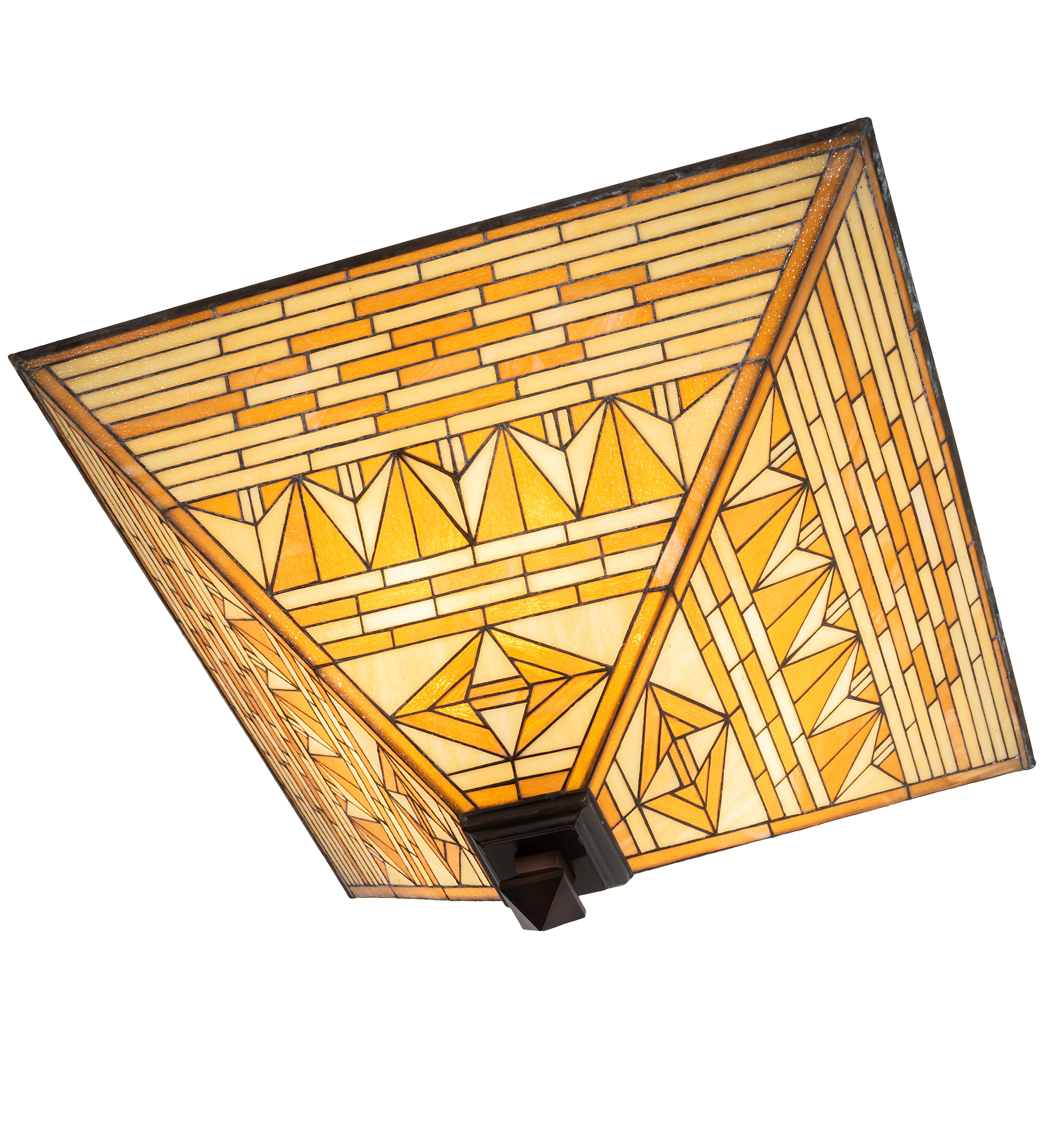Meyda Lighting Valencia Mission 4-Light 30" Shaded Cone Flush Mount ...