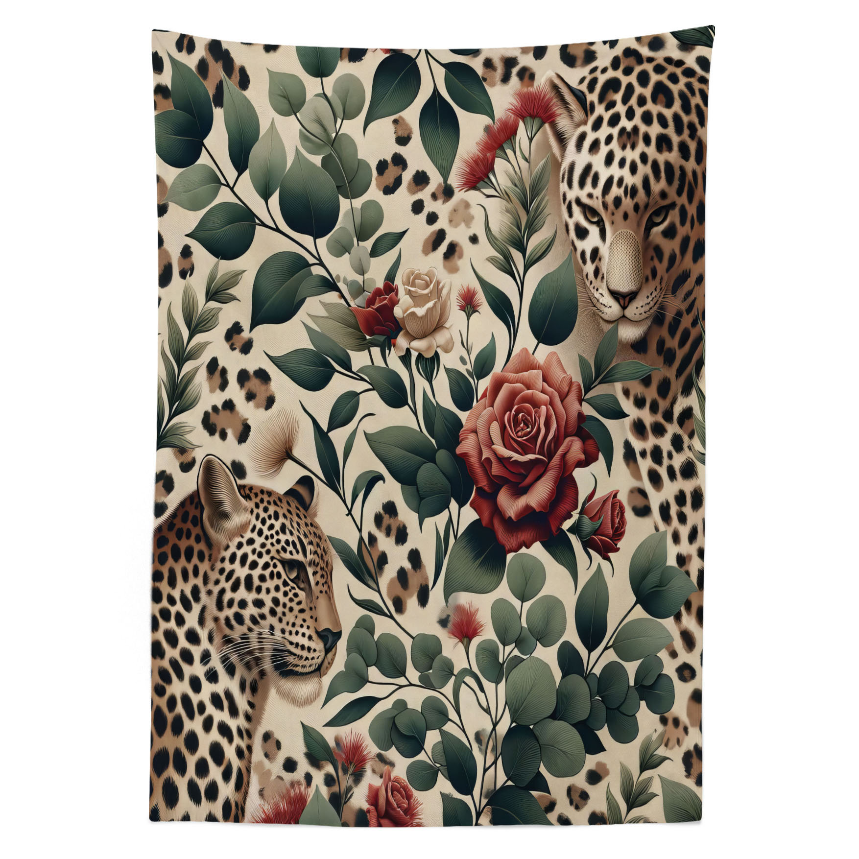 Red Barrel Studio® Dragomila Rectangle Floral Microfiber Tablecloth ...