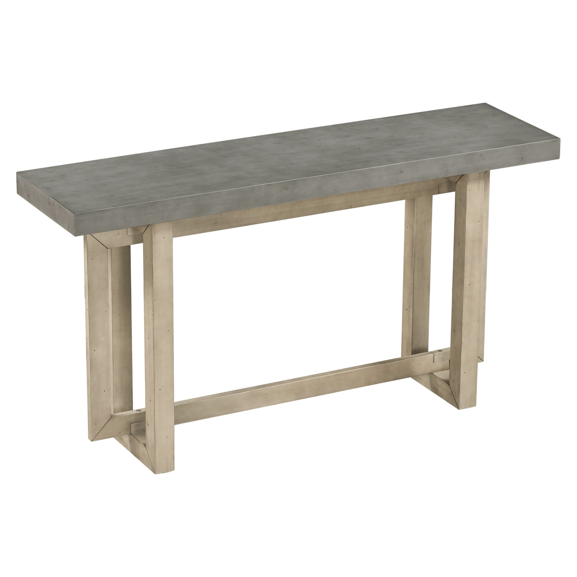 Latitude Run® Estalene extra long console table | contemporary wood top ...