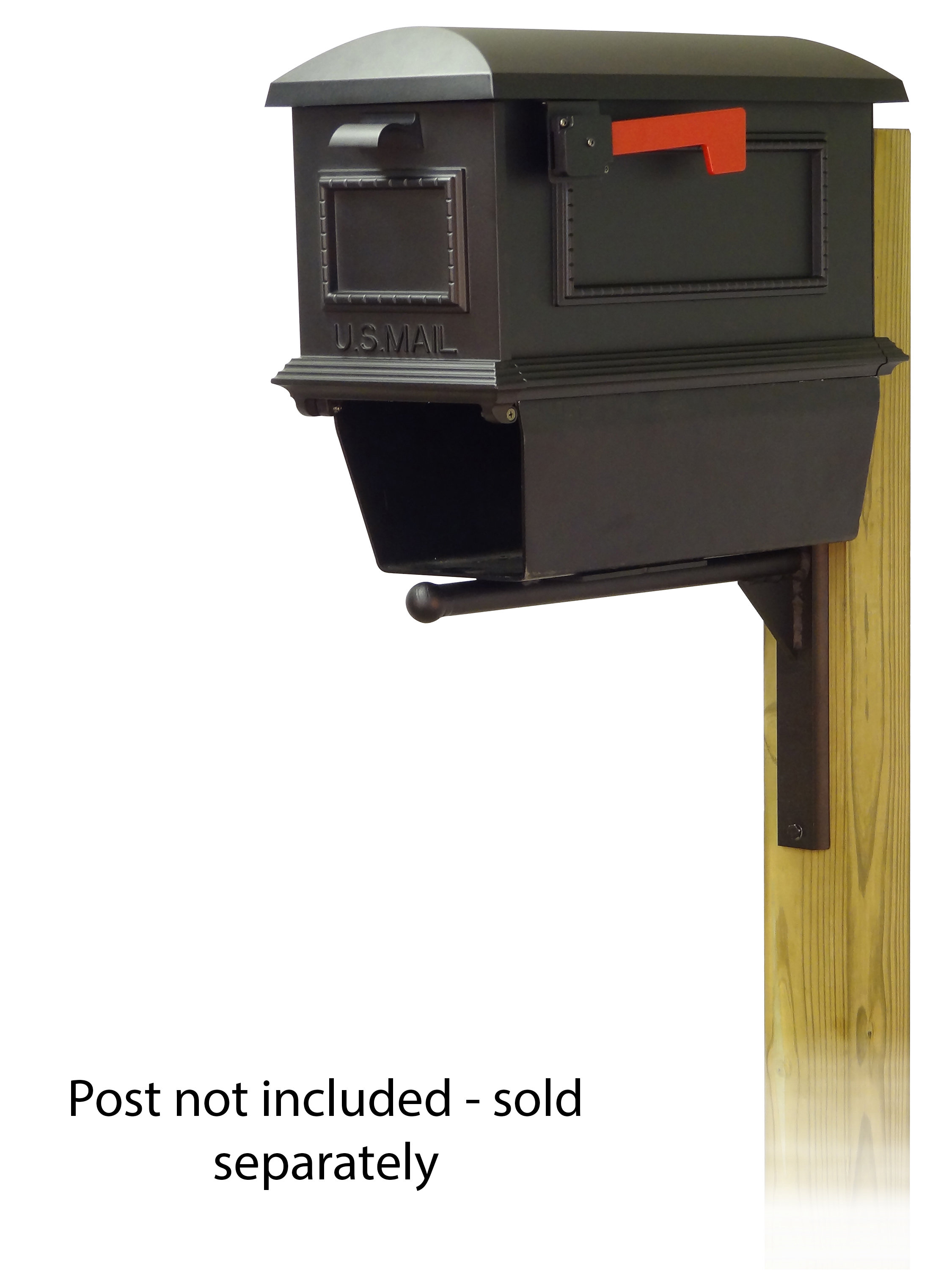 Special Lite Products Traditional Curbside Post Mounted Mailbox | Wayfair