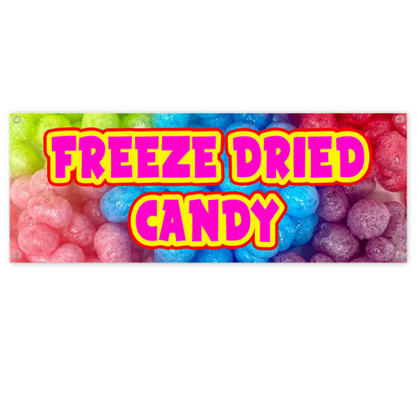 TampaPrinting Freeze Dried Candy Banner 13 oz | Non-Fabric | Heavy-Duty ...