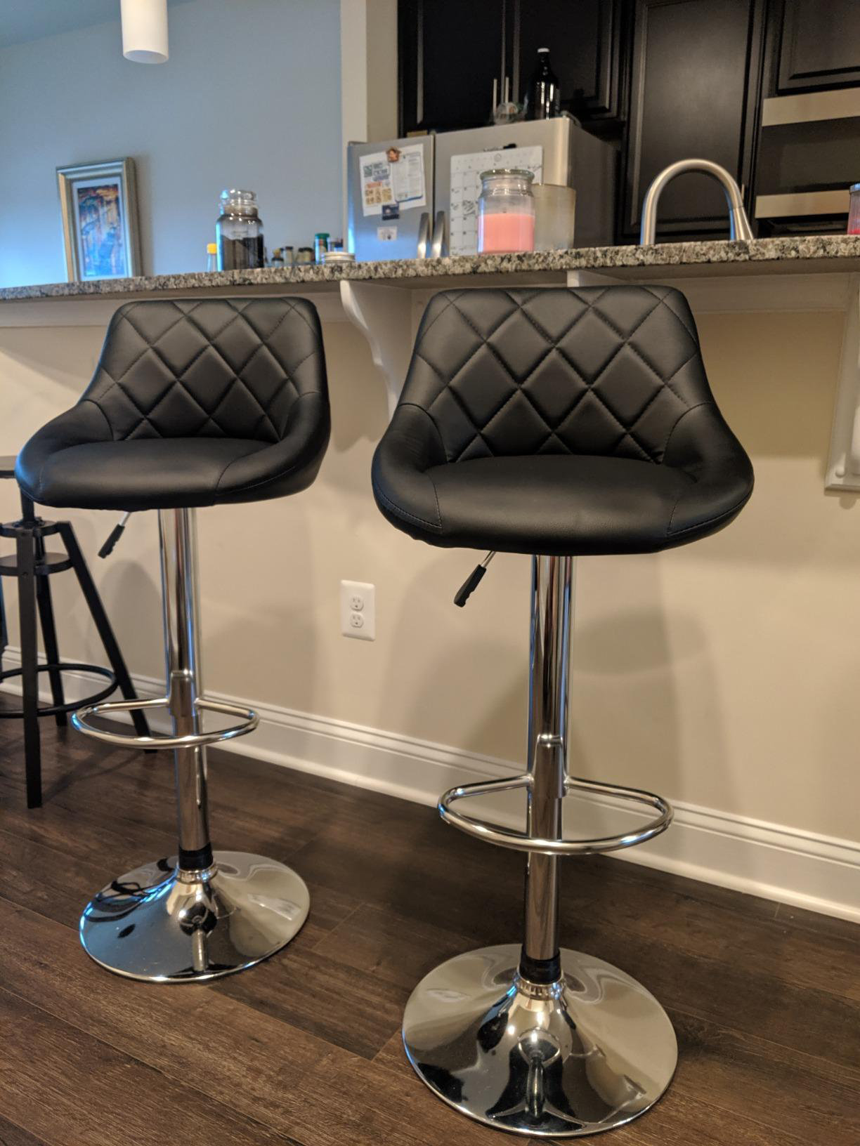 ATC CABINETS Counter Height Bar Stools Set of 2 Barstools Swivel Stool ...