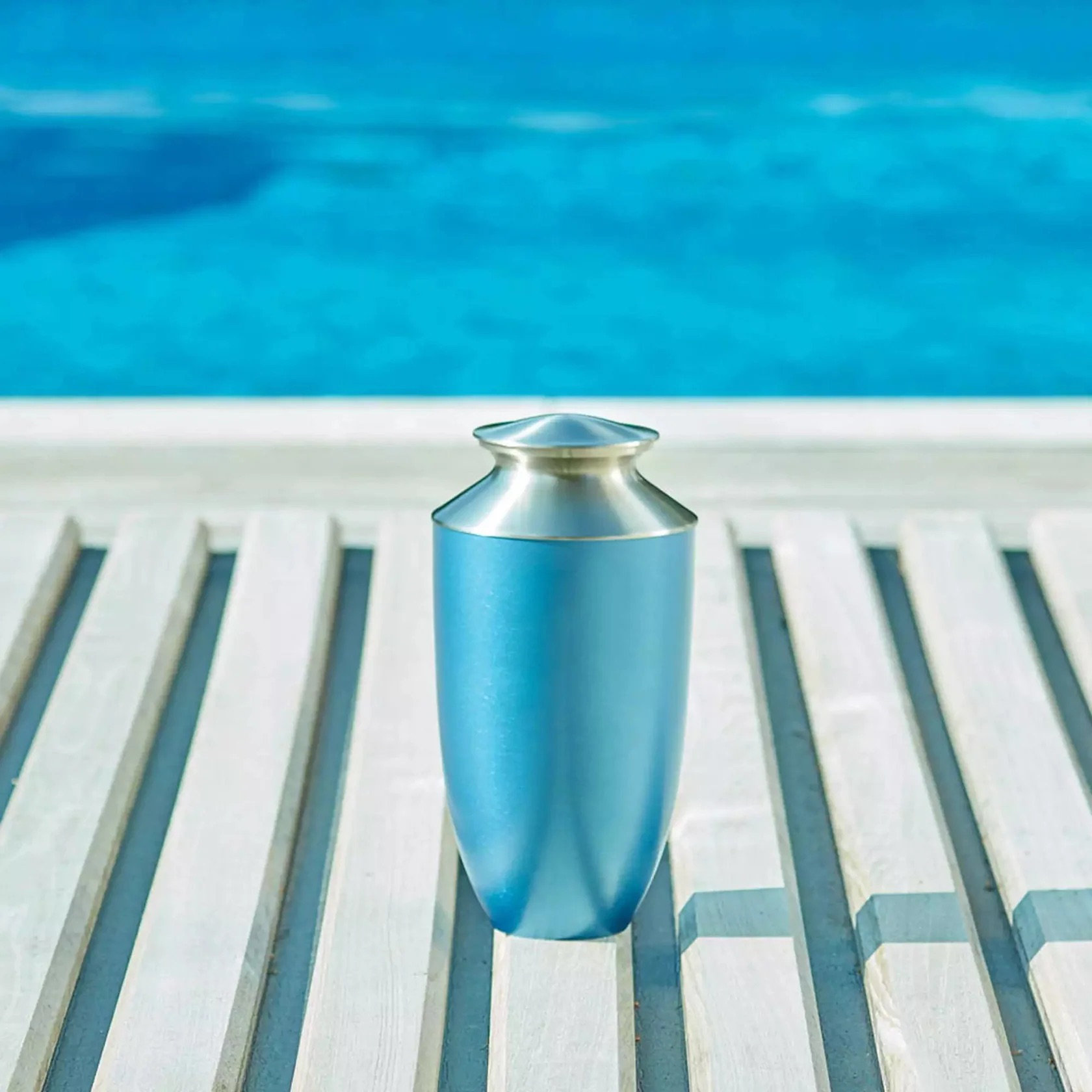 Titan Casket Monterey Blue Adult Urn | Wayfair