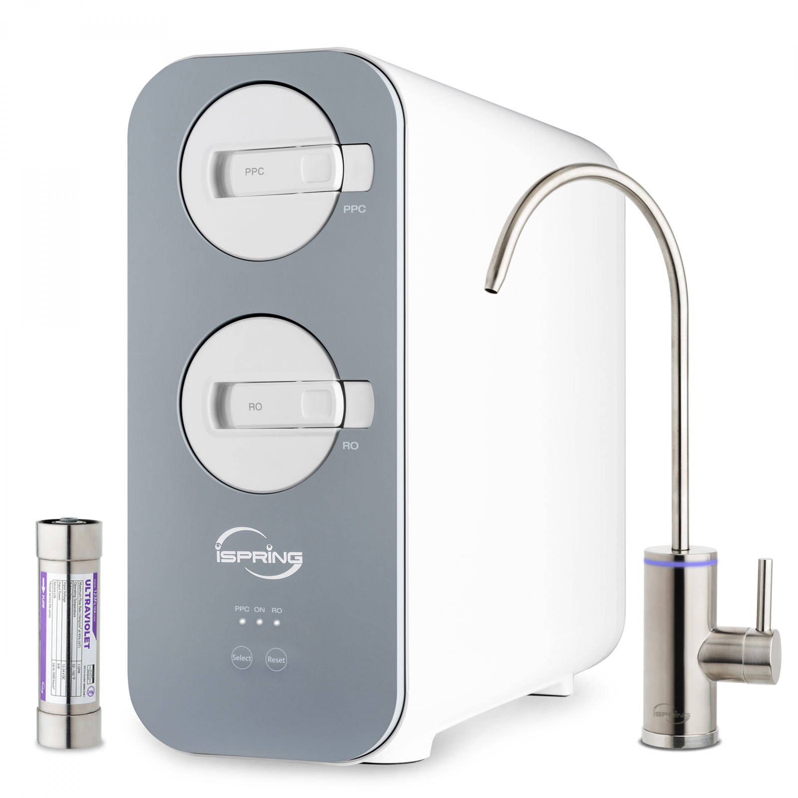 iSpring Water Systems iSpring RO800G+UVF8 Tankless Reverse Osmosis ...