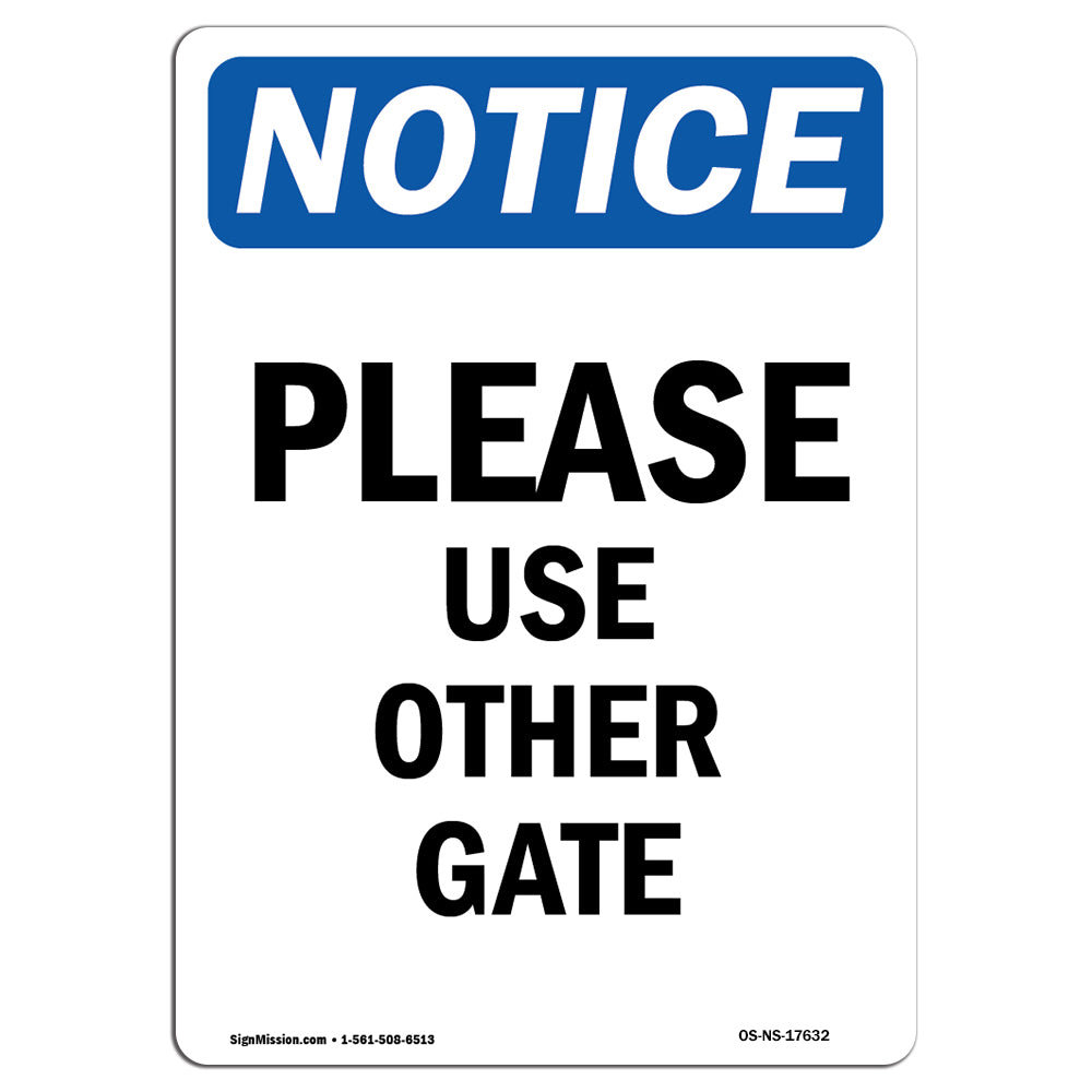 SignMission Please Use Other Gate Sign | Wayfair