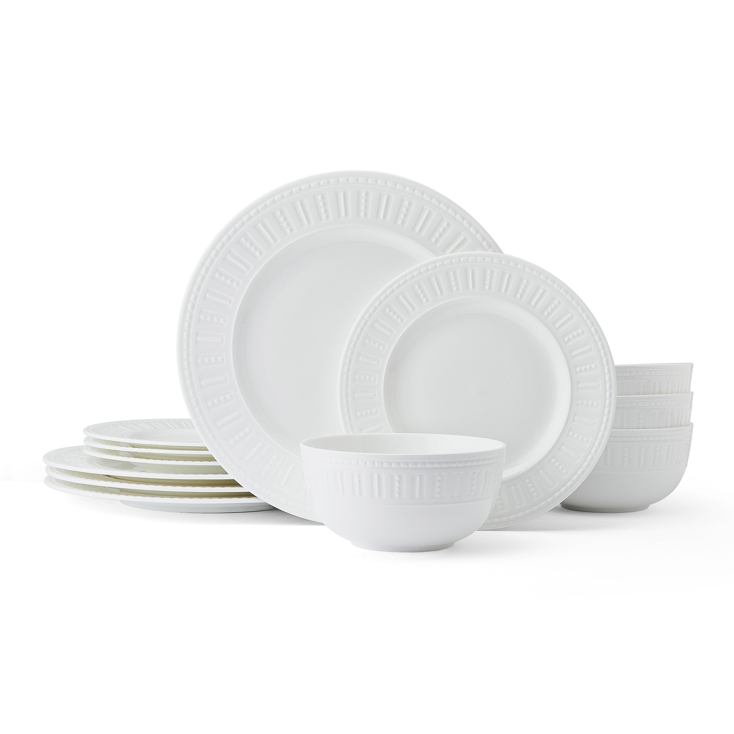 Mikasa Miles 12-Piece Bone China Dinnerware Set, Service for 4 | Wayfair