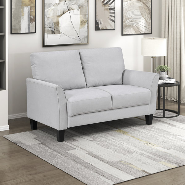 Winston Porter Laffey 56" Modern Upholstered Loveseat – Compact 2 ...