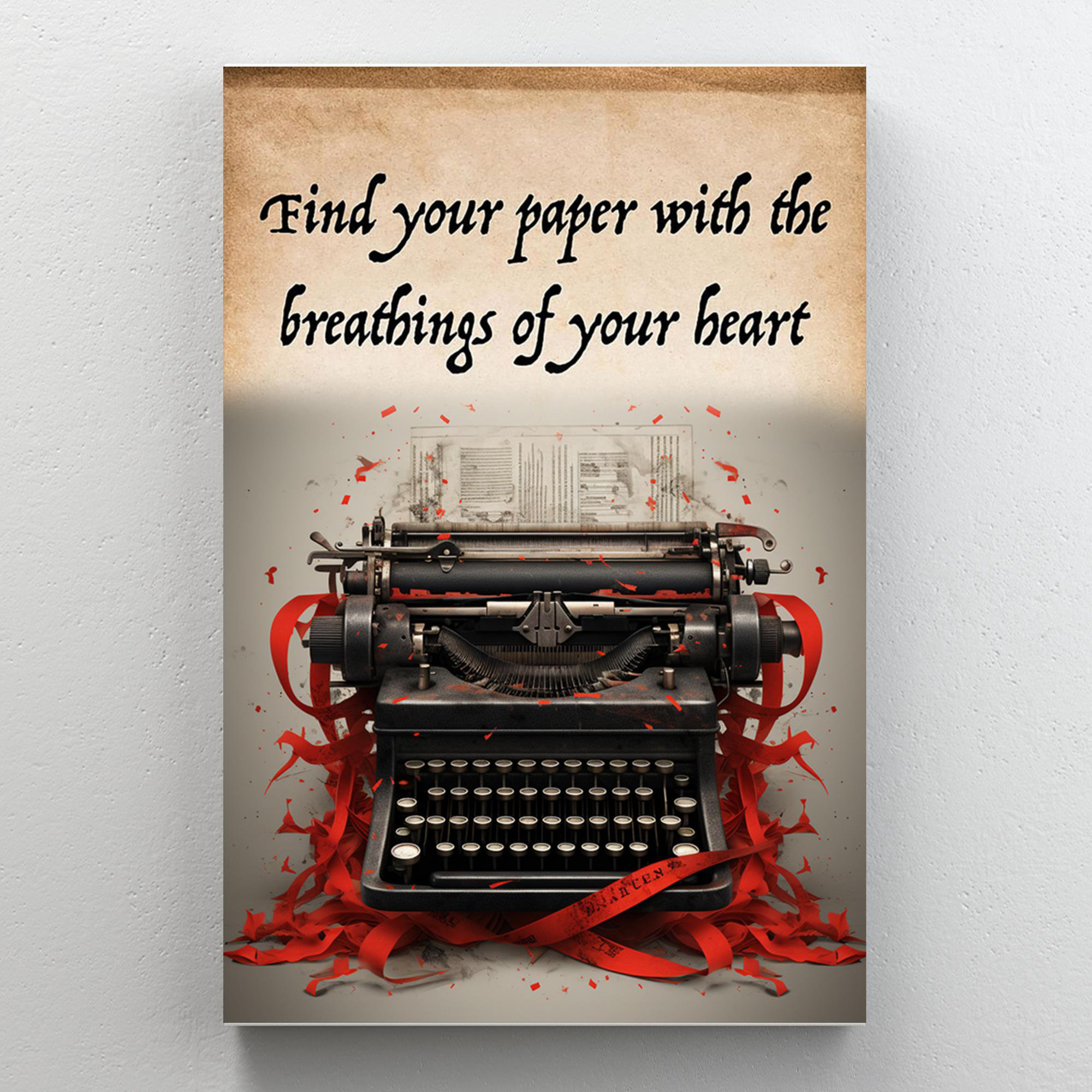 Trinx Writer Find Your Paper - 1 Piece Rectangle Graphic Art Print On ...
