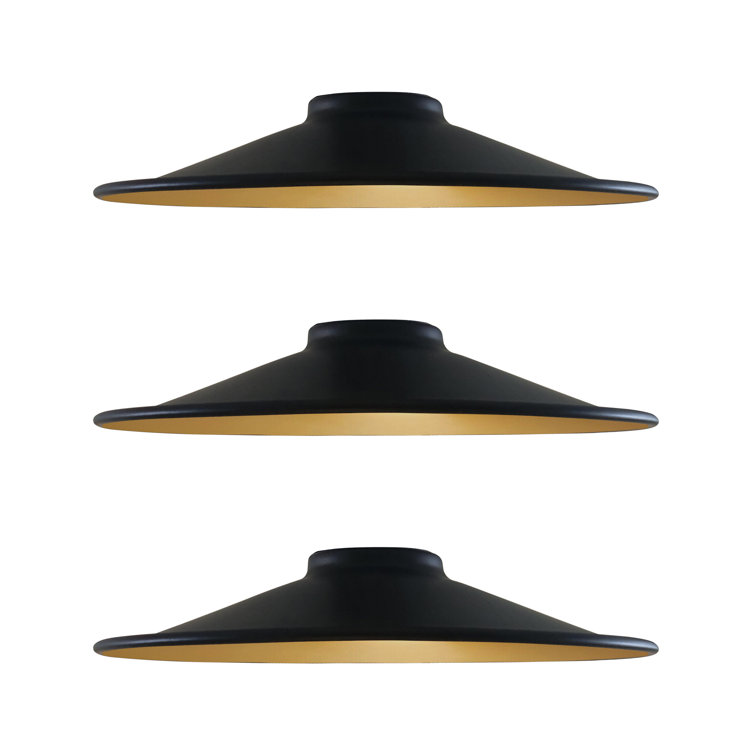 Borough Wharf Luceal 4cm H x 22cm W Metal Flat Cone Lamp Shade ( Uno ...